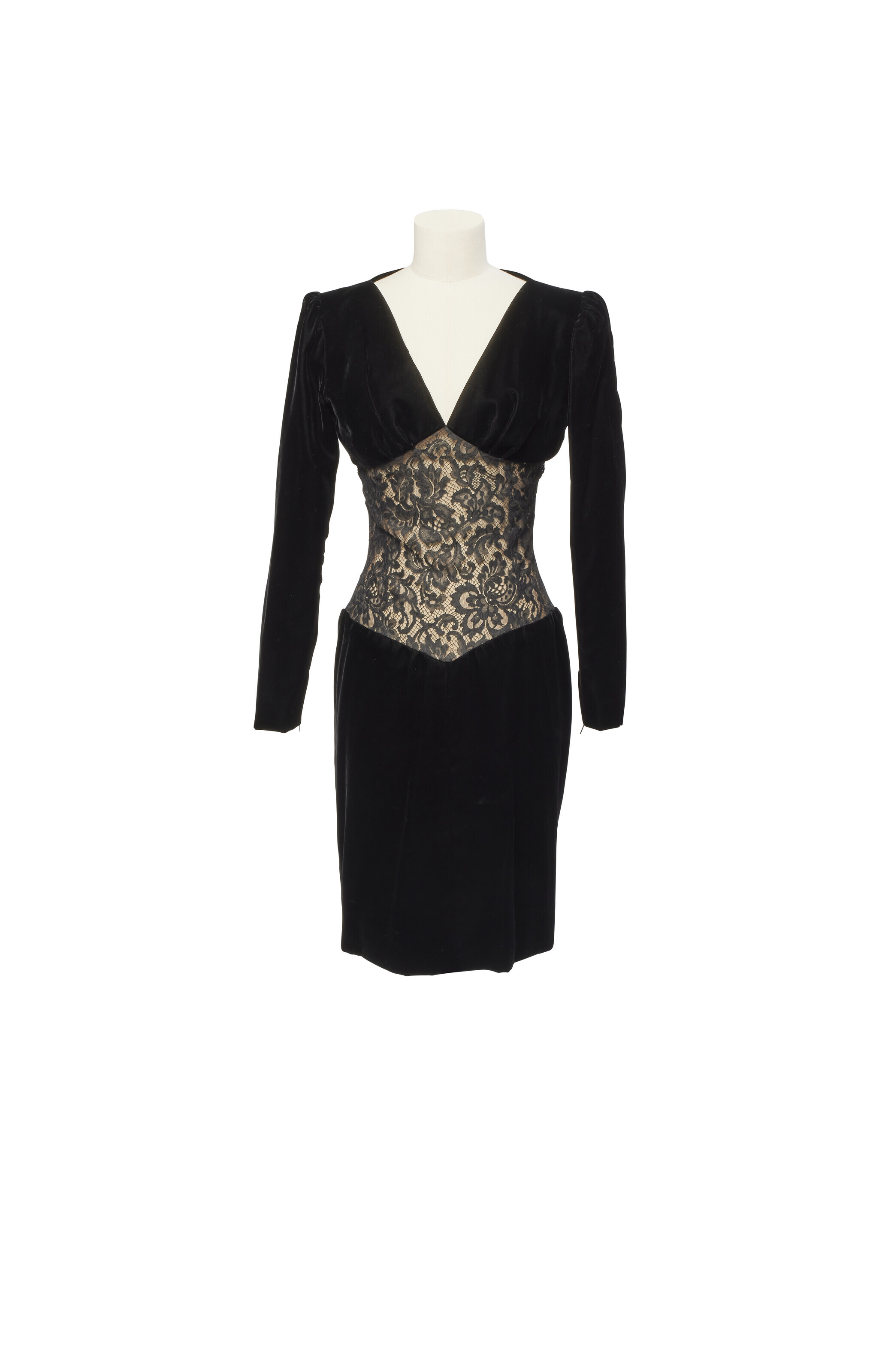 YVES SAINT LAURENT HAUTE COUTURE AUTOMNE HIVER 1986-1987, ROBE DE SOIR ...
