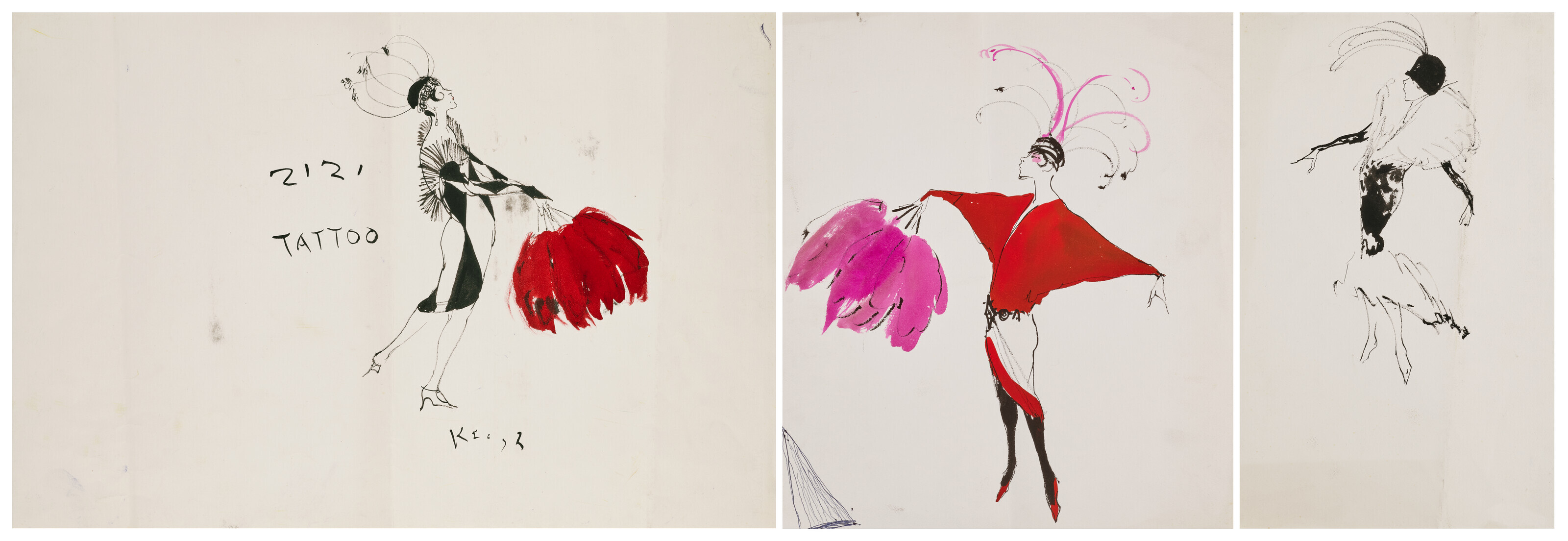 Tom Keogh (1921-1980), Projet de costumes pour "Tatouages" | Christie’s