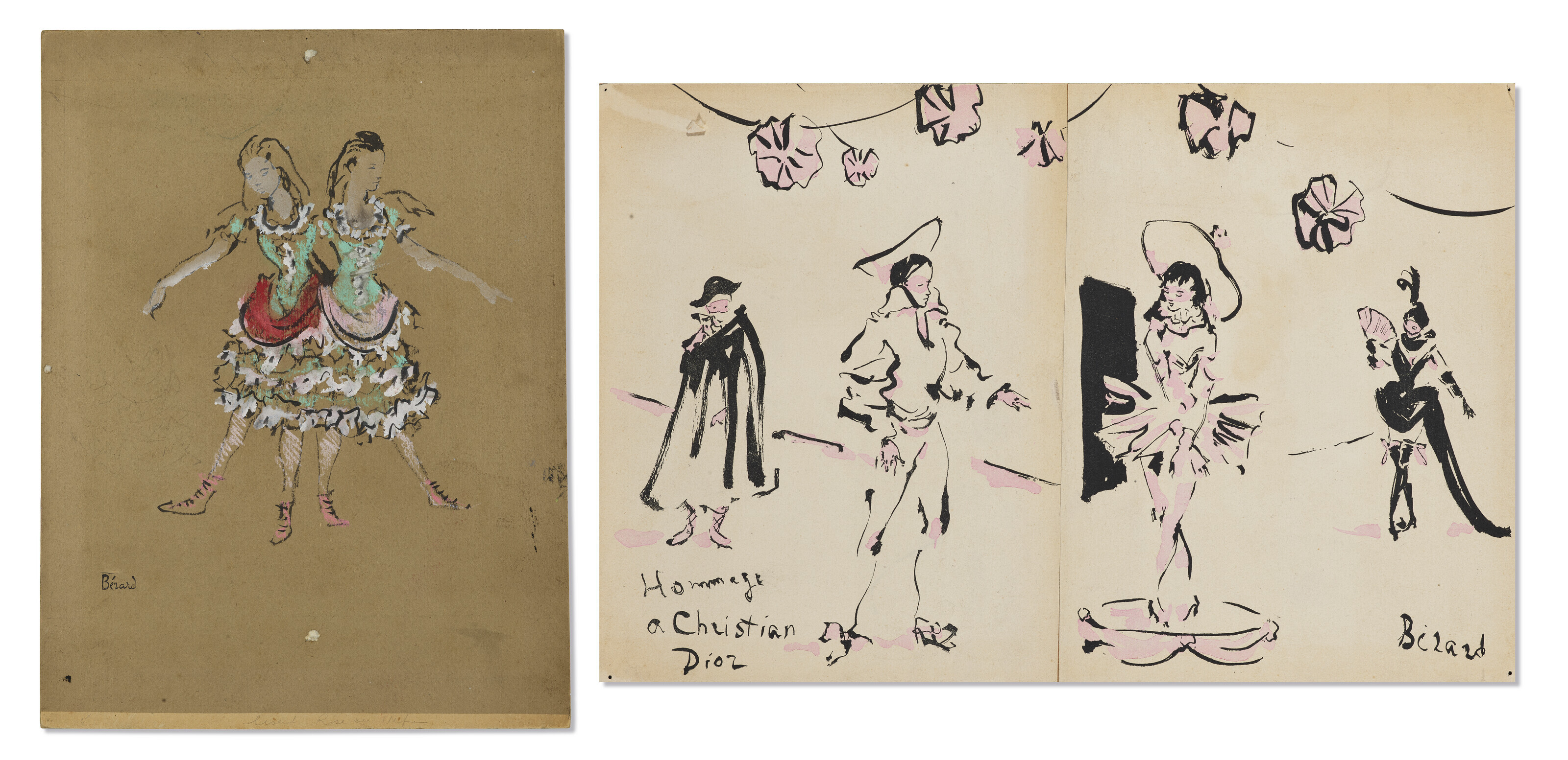 Christian Bérard (1902-1949), Danseuses - Hommage à Christian Dior ...