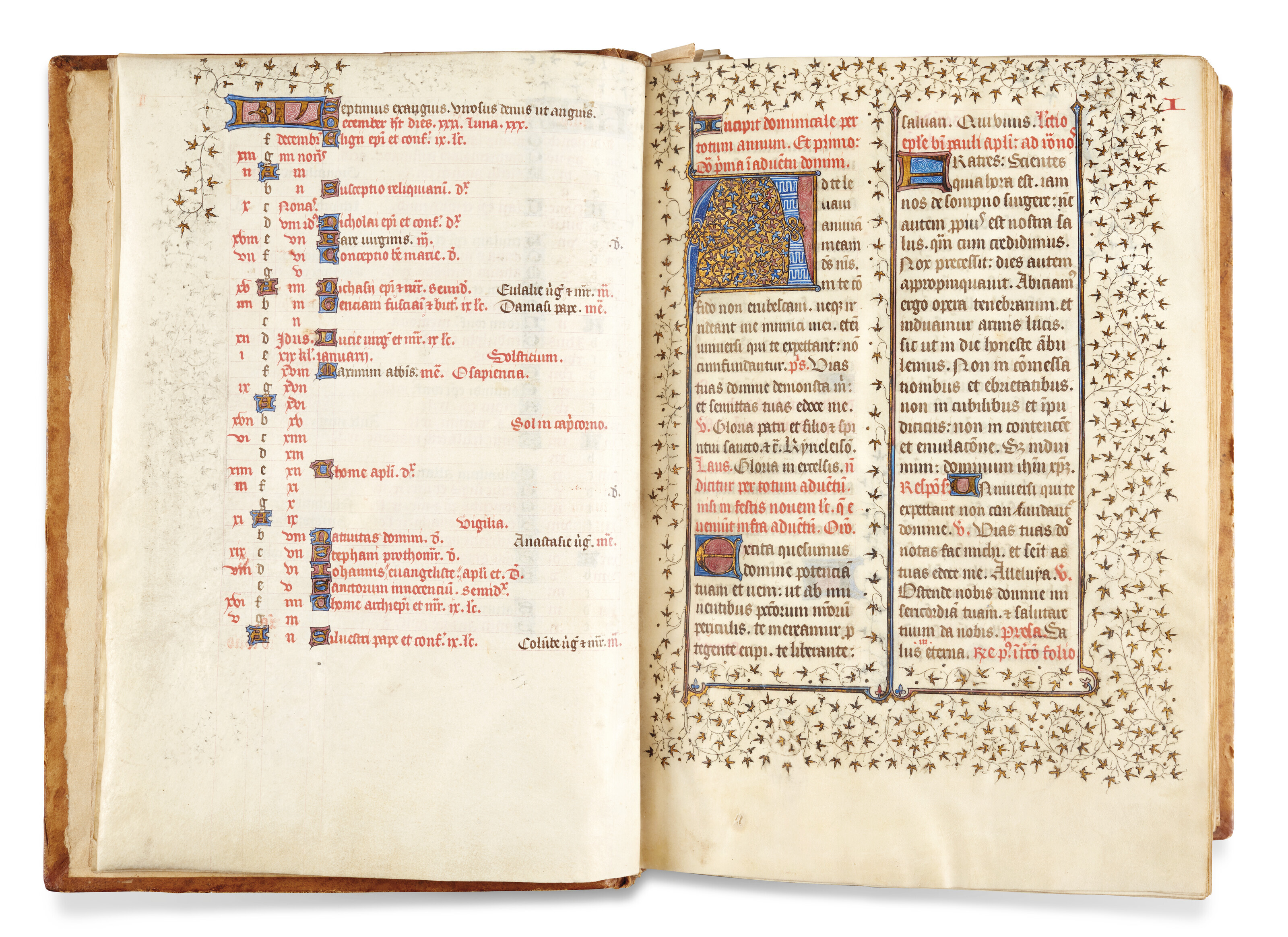 MISSEL À L'USAGE DE NOTRE-DAME DE PARIS, Manuscrit enluminé sur vélin ...
