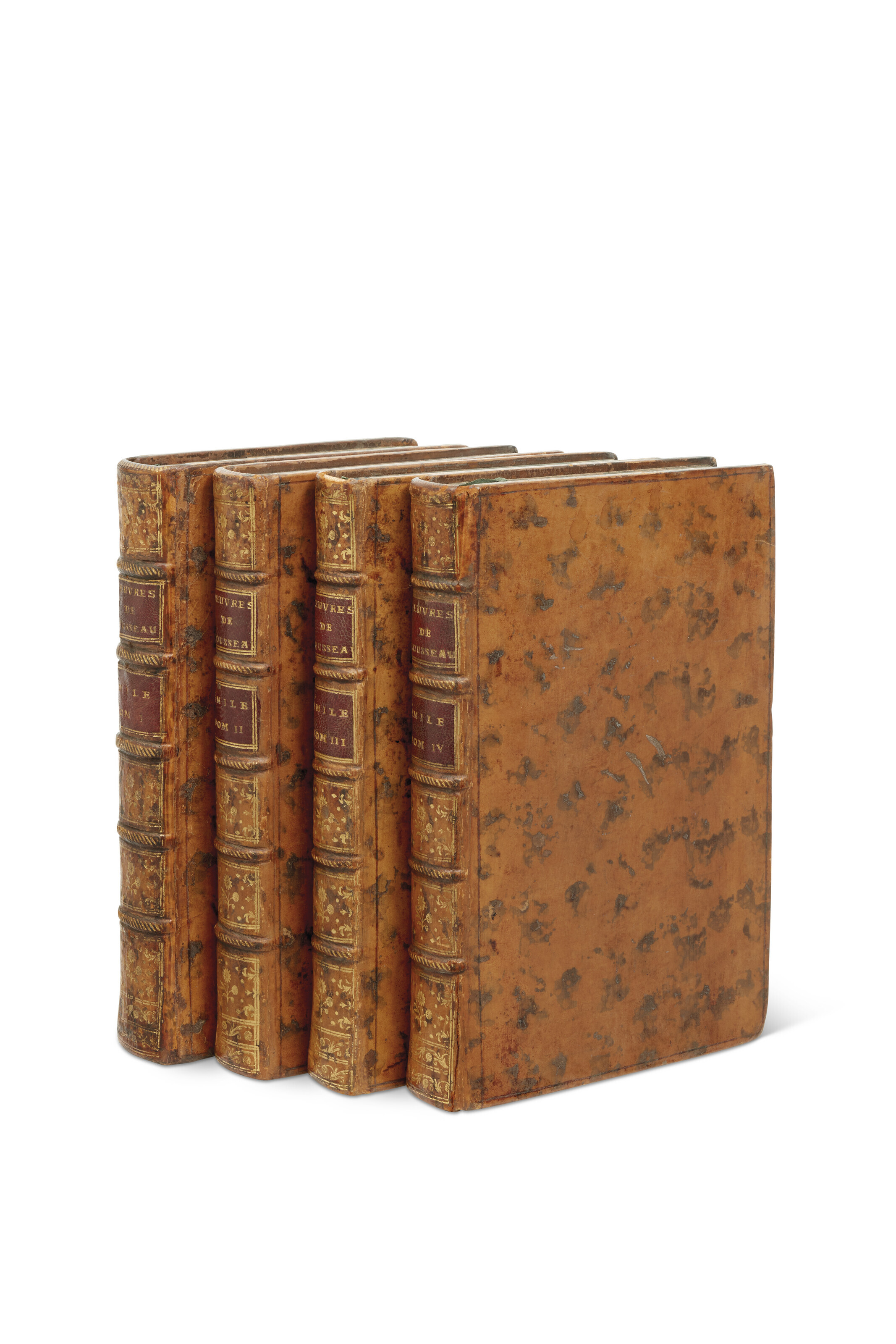 ROUSSEAU, Jean-Jacques (1712-1778), Émile, ou de l'Éducation. La Haye ...