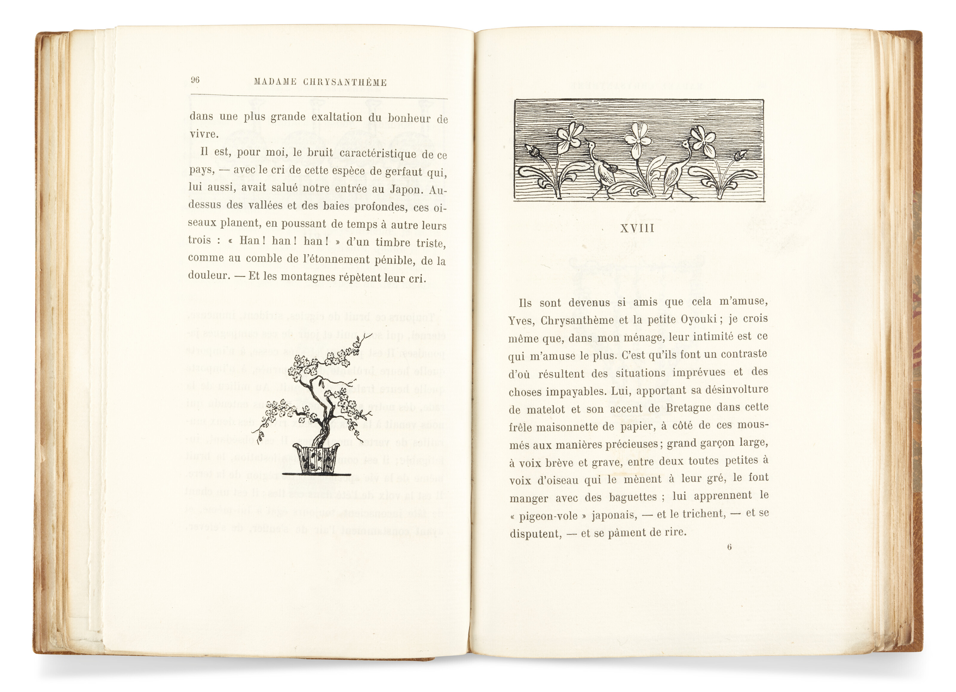 LOTI, Pierre (1850-1923), Madame Chrysanthème. Paris : Calmann Lévy ...