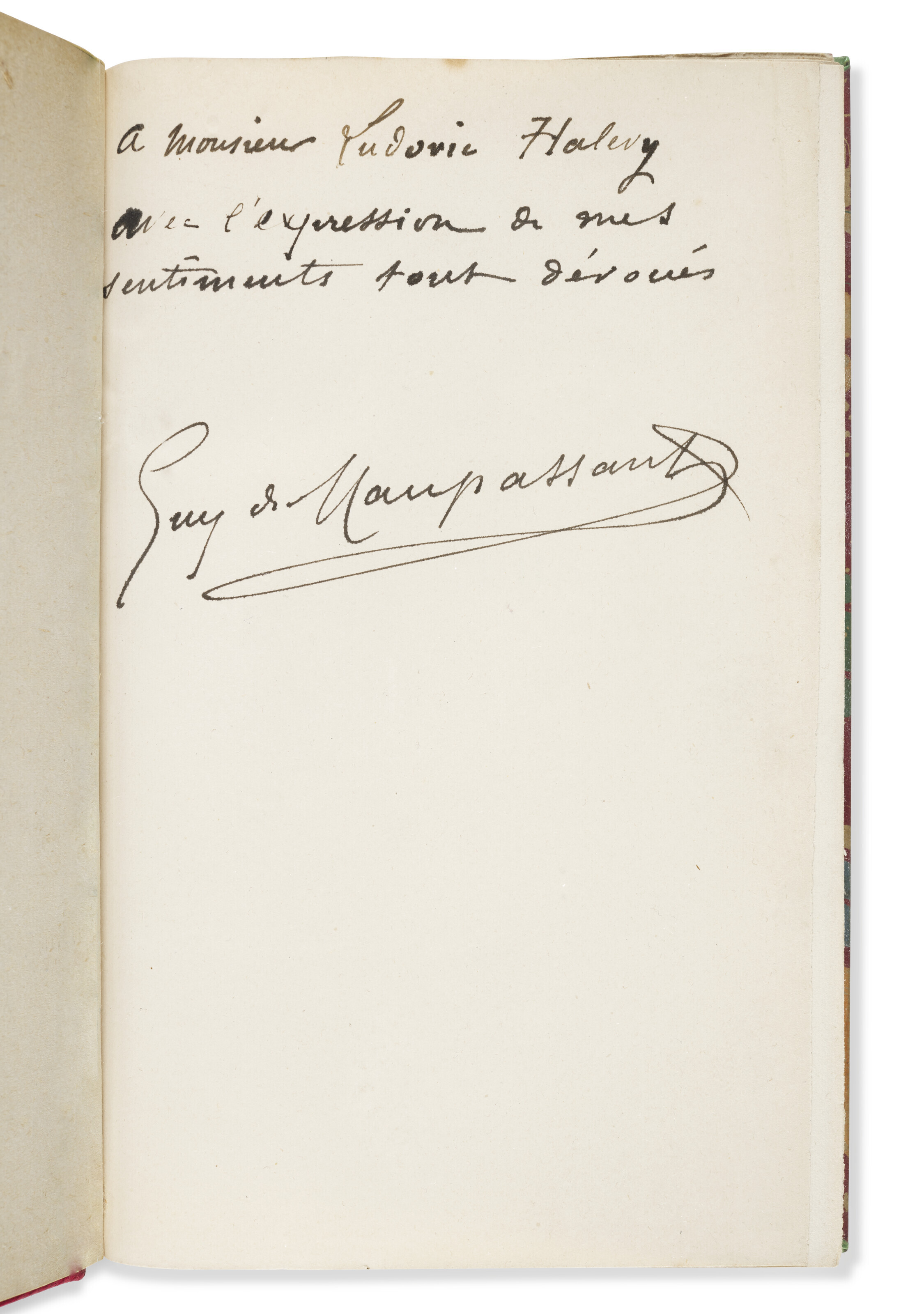 MAUPASSANT, Guy de (1850-1893), Des Vers. Paris : Charpentier, 1880 ...