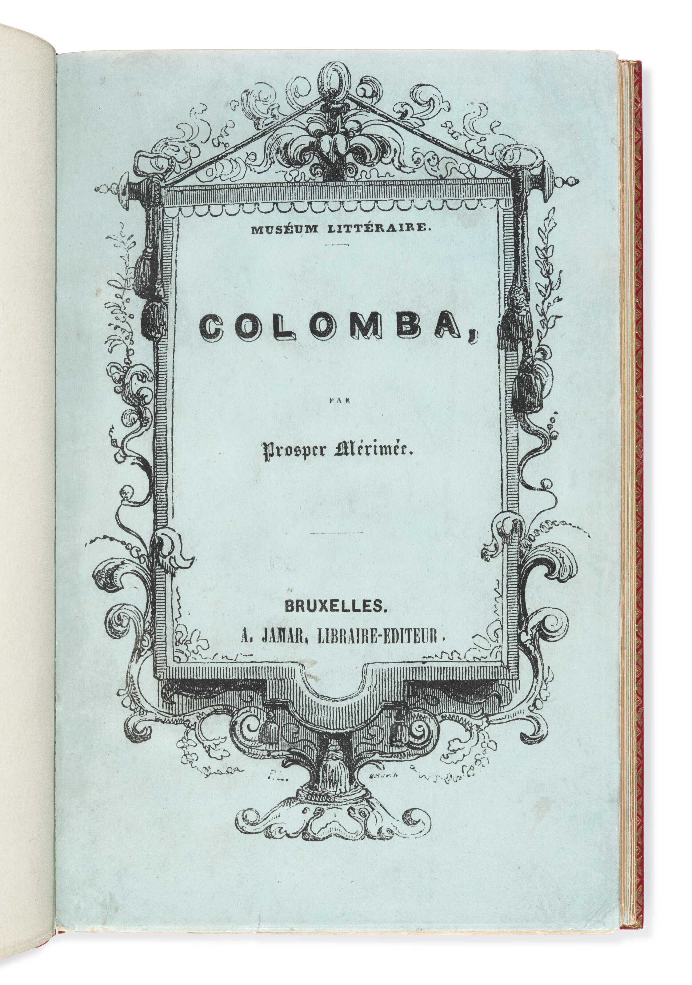 MÉRIMÉE, Prosper (1803-1870), Colomba. Bruxelles : Jamar, 1840 ...