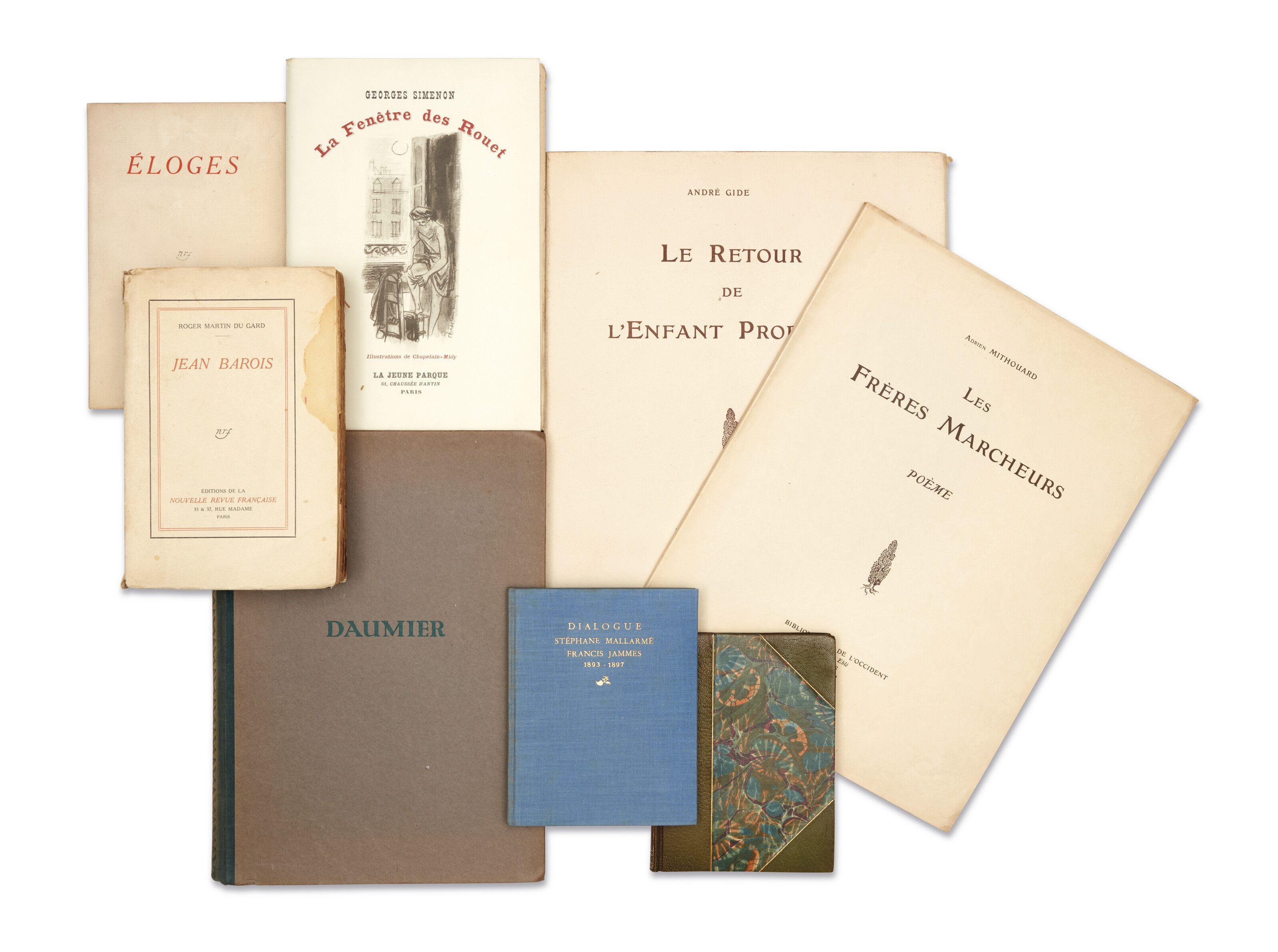 [GIDE, André (1869-1951)], Ensemble de 8 ouvrages provenant de sa ...