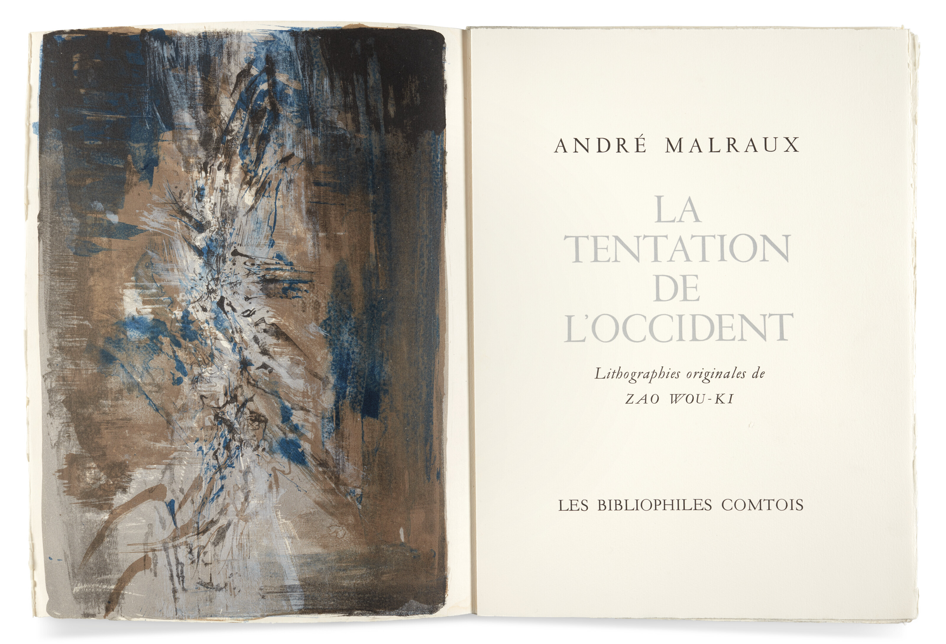 ZAO WOU-KI (1920-2013) et André MALRAUX (1901-1976)., La Tentation de l ...