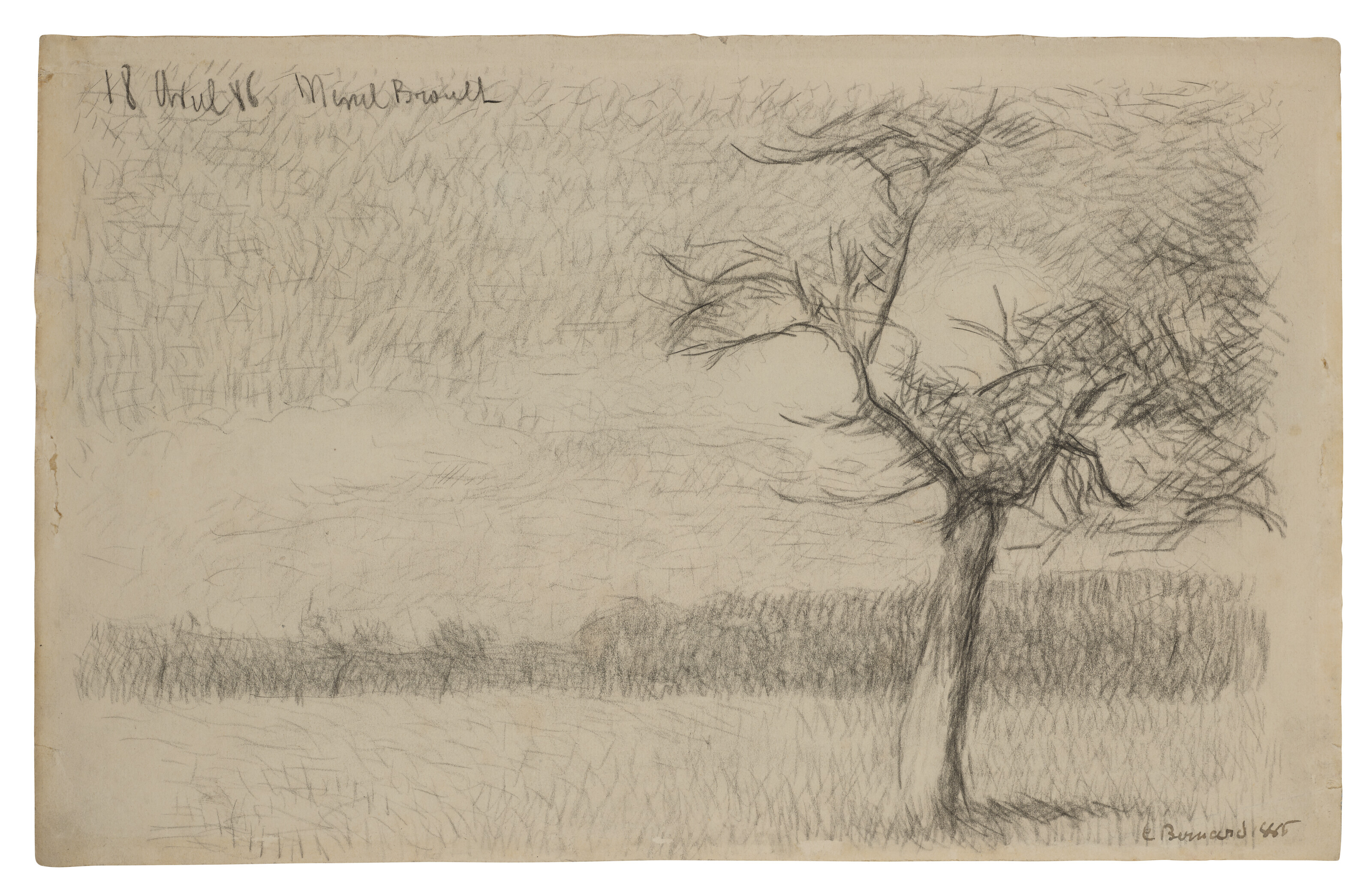 Émile Bernard (1868-1941), Paysage (recto; verso) | Christie’s