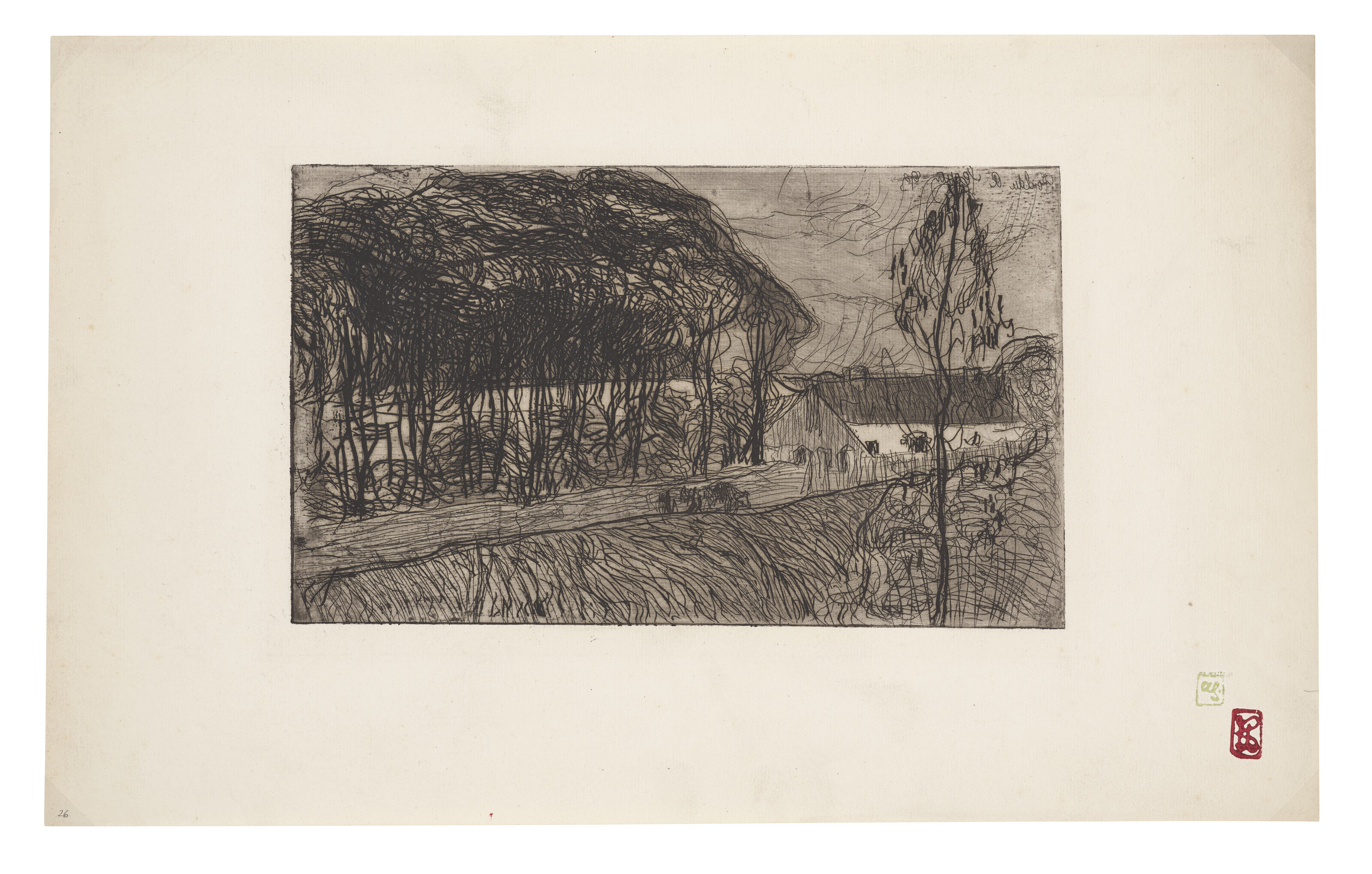 Armand Seguin (1869-1904), Les arbres derrière la route au Pouldu (The ...