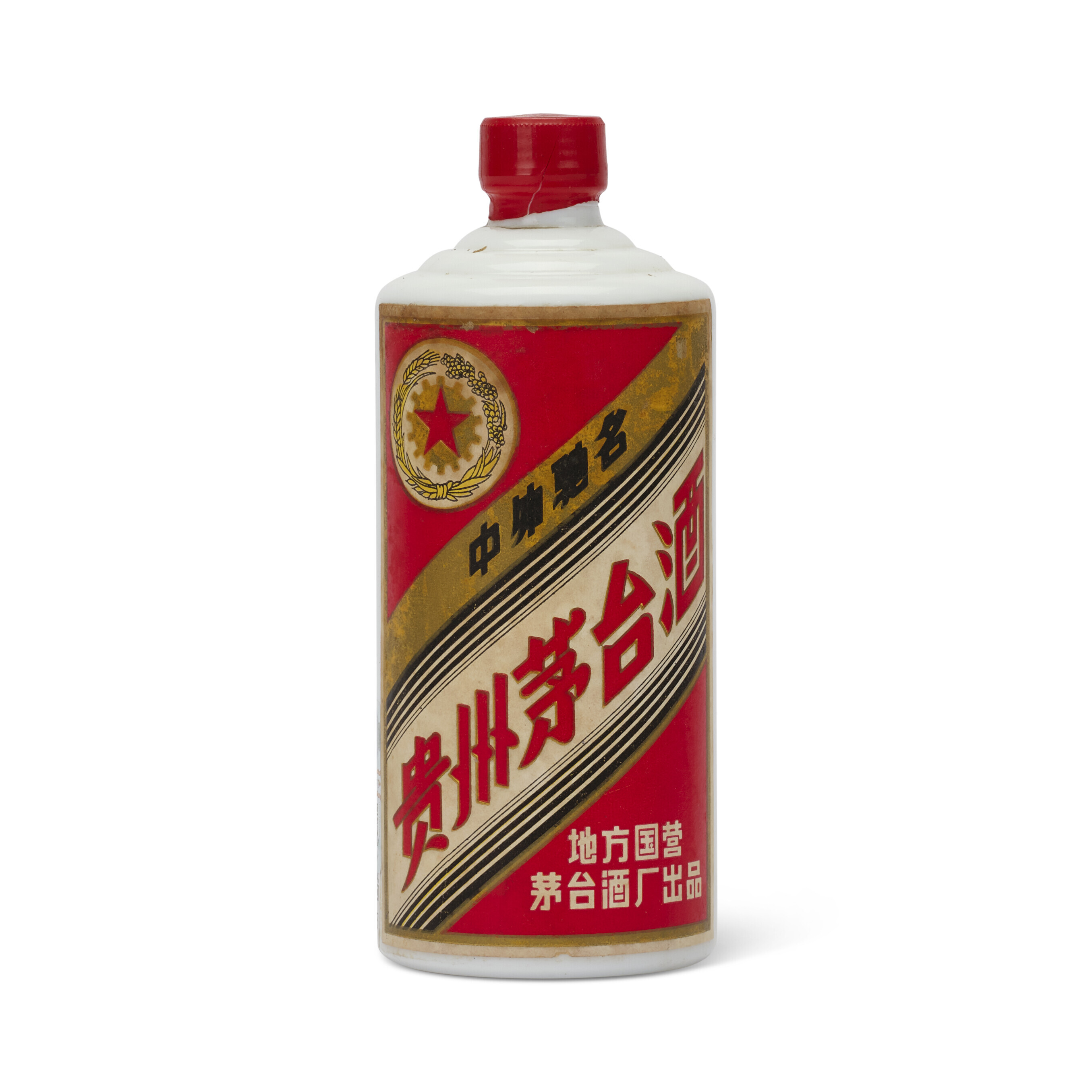 WuXing Three Great Revolution Moutai 1983, 酱香型 - 53度封膜少许自然开裂，瓶身生产日期清晰，酒 ...