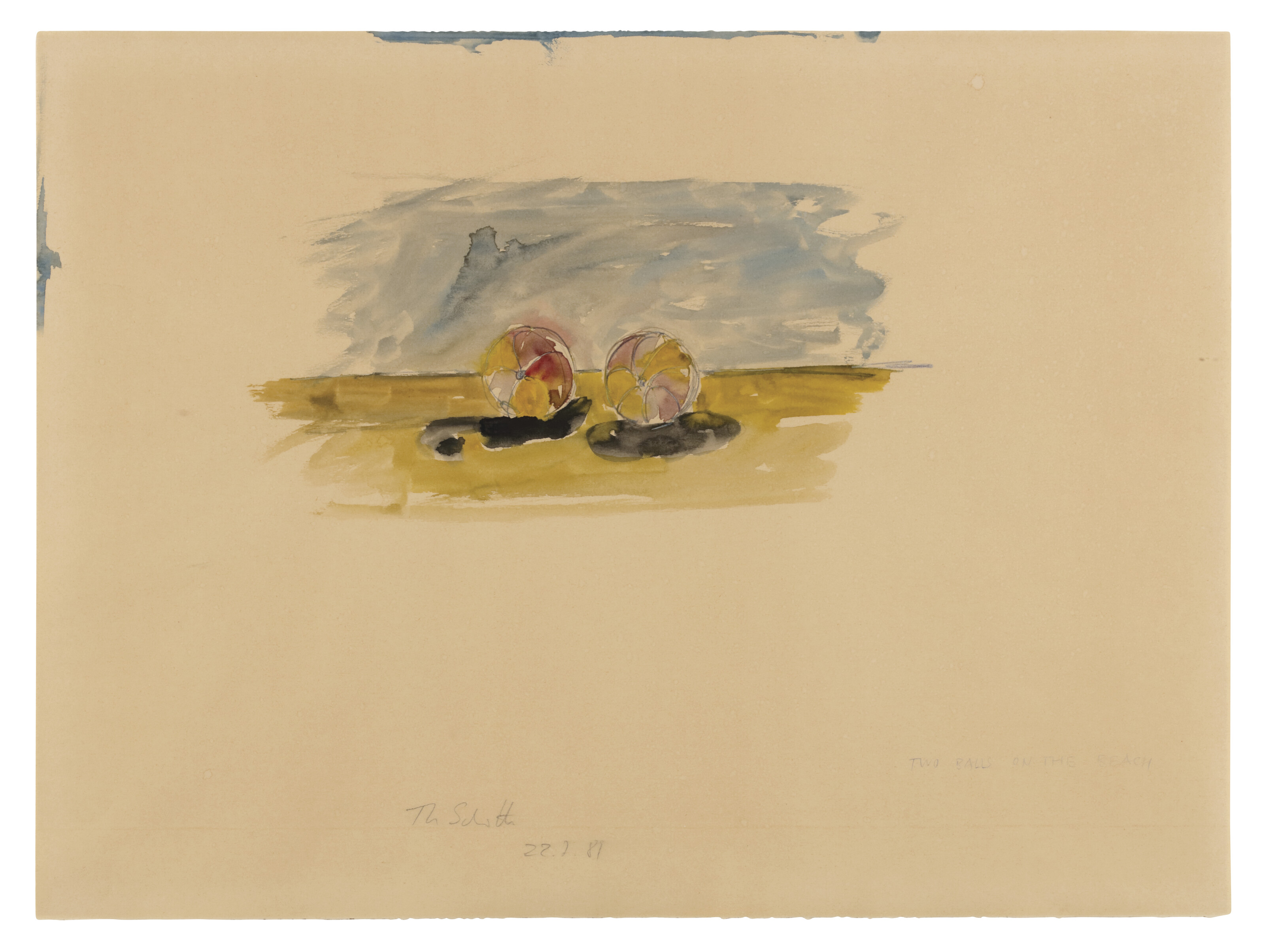 THOMAS SCHUTTE (B. 1954), Two Balls on the Beach | Christie’s