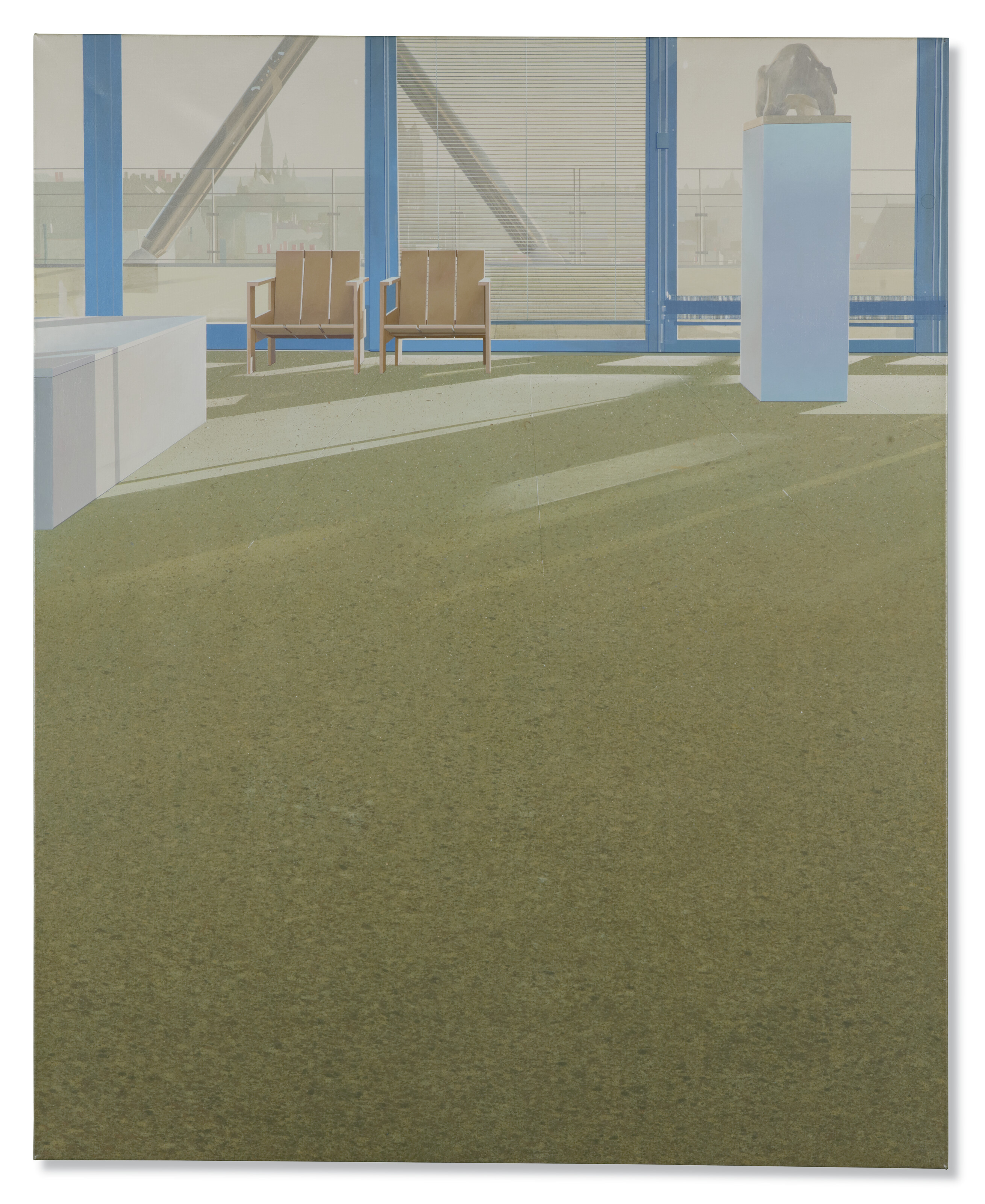 WILLEM VAN VELDHUIZEN (B. 1954), Een zomermiddag in Centre Pompidou ...