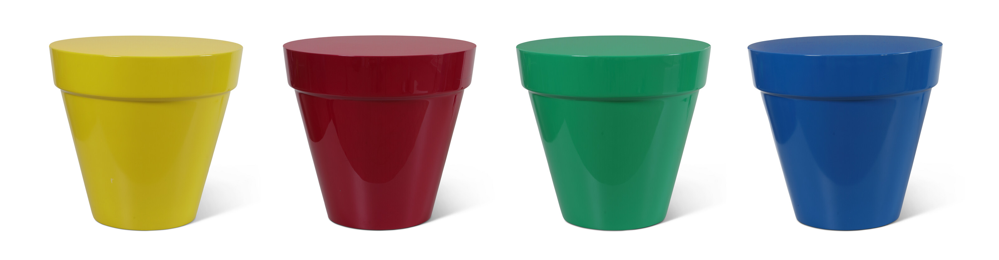 JEAN PIERRE RAYNAUD (B. 1939), (i) Pot jaune (ii) Pot rouge(iii) Pot ...