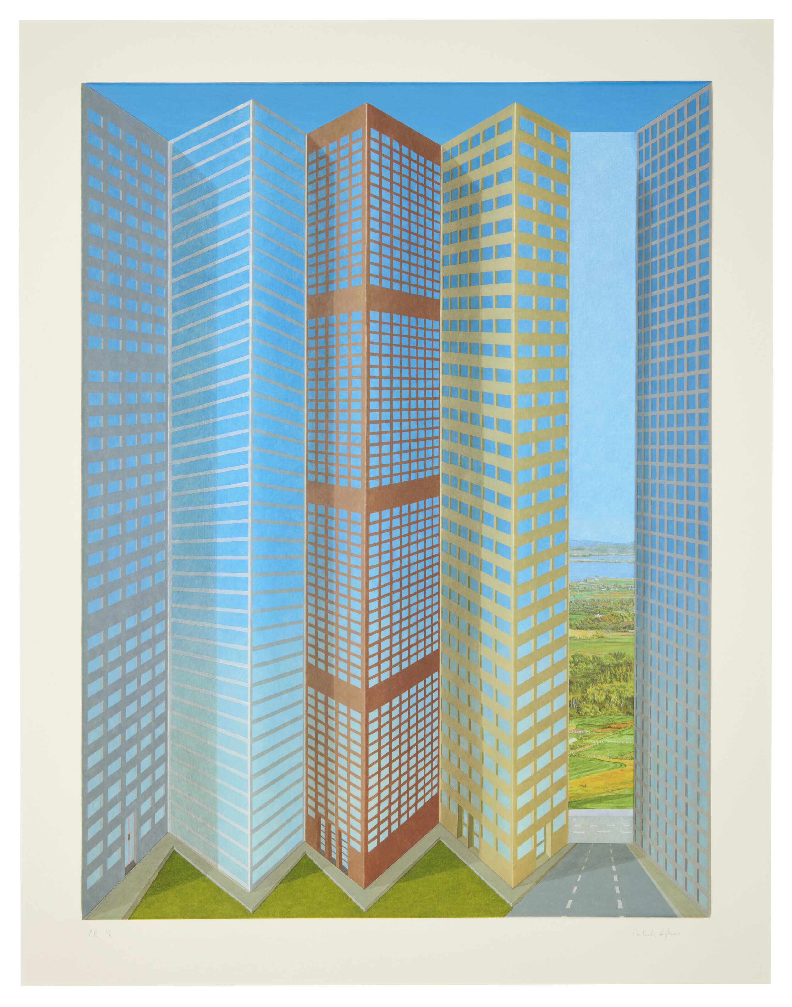 PATRICK HUGHES (B. 1939), City | Christie’s