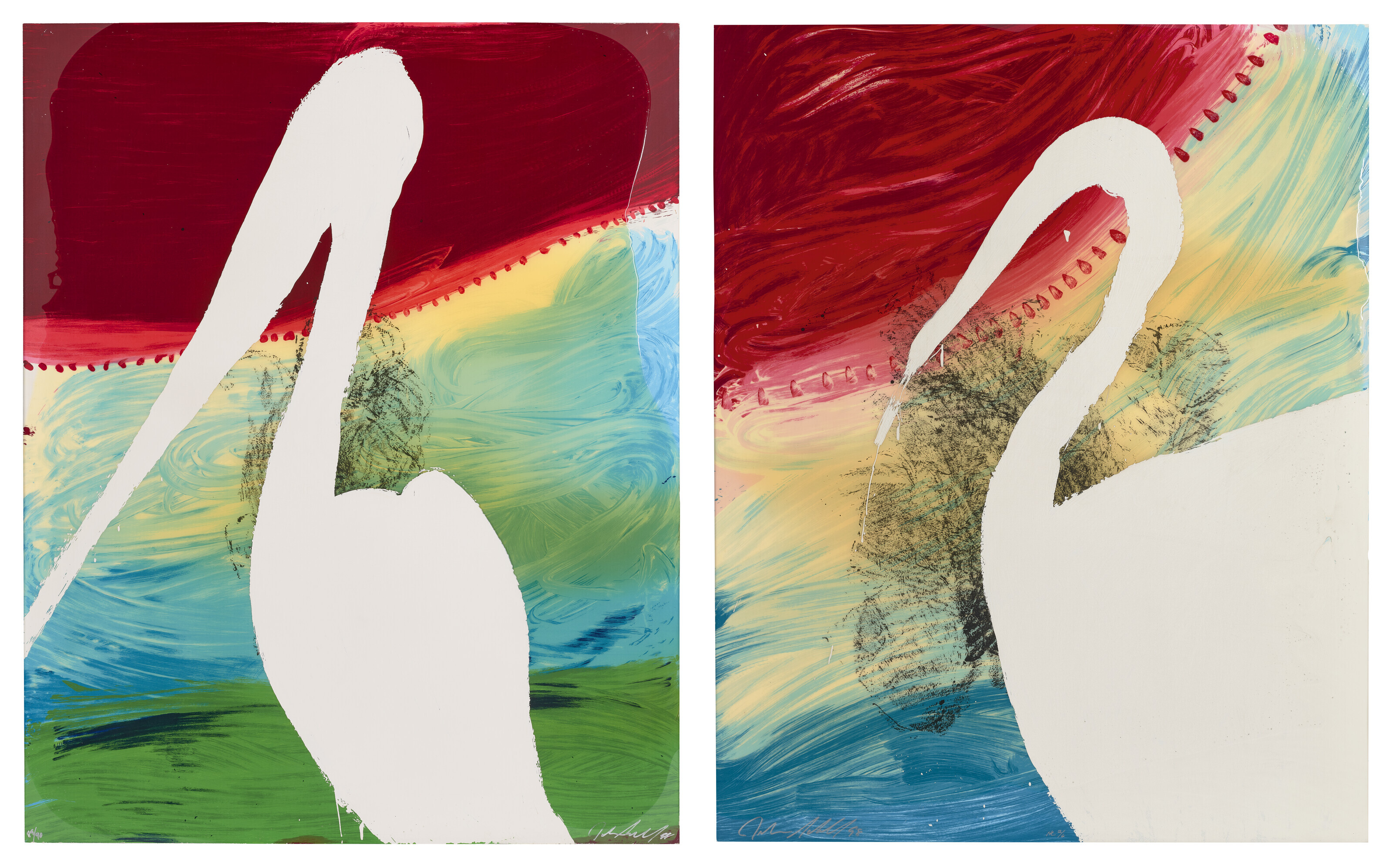 JULIAN SCHNABEL (B. 1951), Roy and Guiseppe "Brooding on the Vast Abyss ...