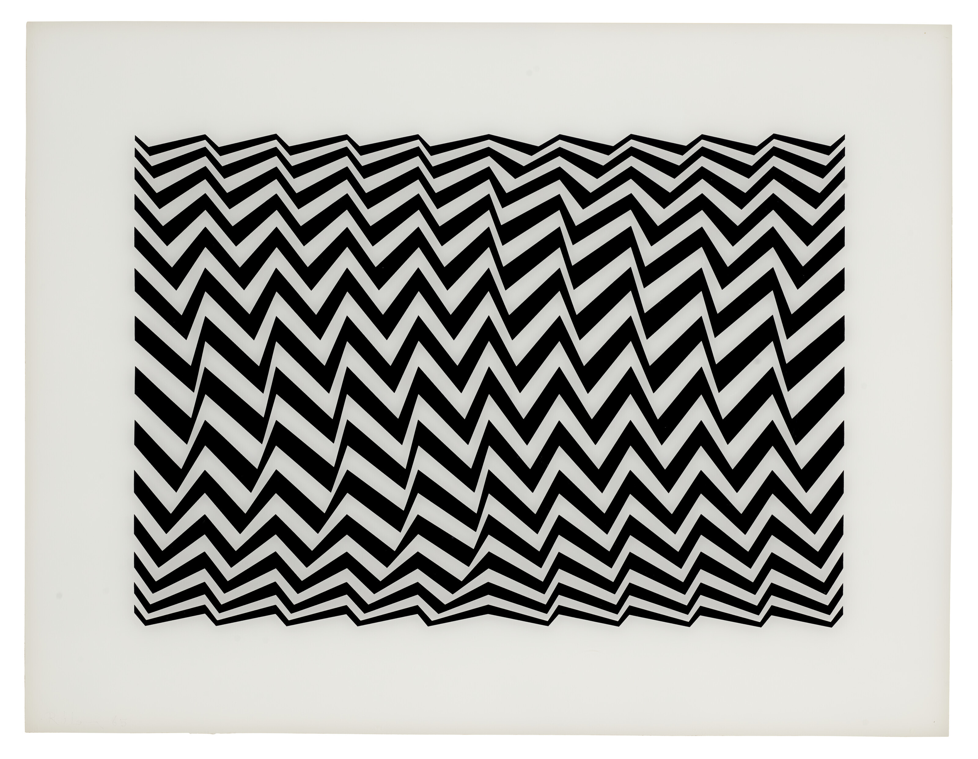 BRIDGET RILEY (B. 1931), Untitled (Fragment 3), from: Fragments ...