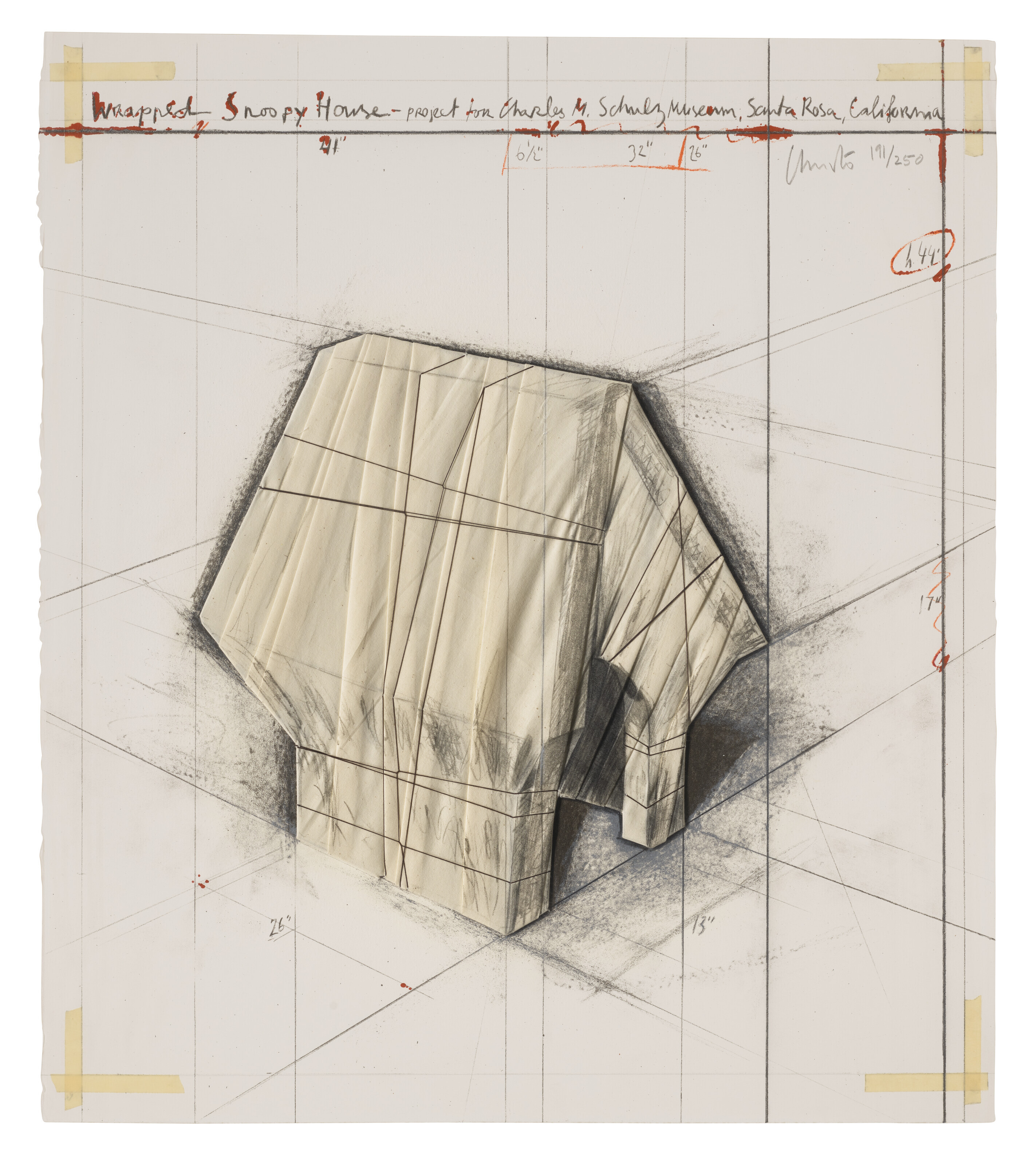 CHRISTO (1935-2020), Wrapped Snoopy House, Project for Charles M ...