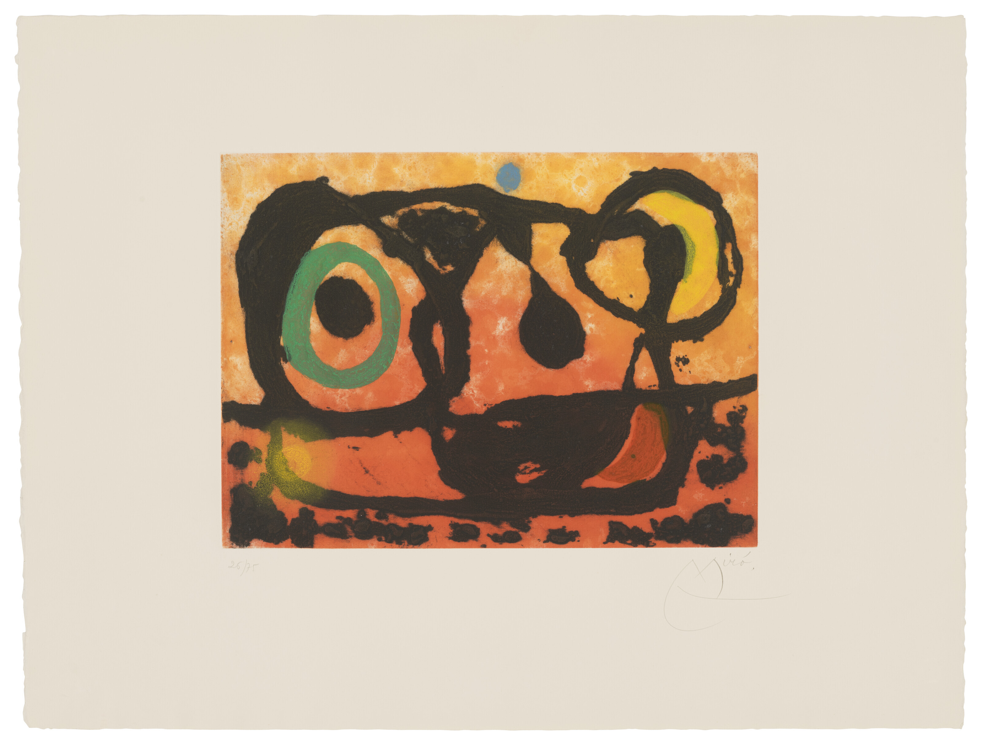 JOAN MIRÓ (1893-1983), Tête au soleil couchant | Christie’s