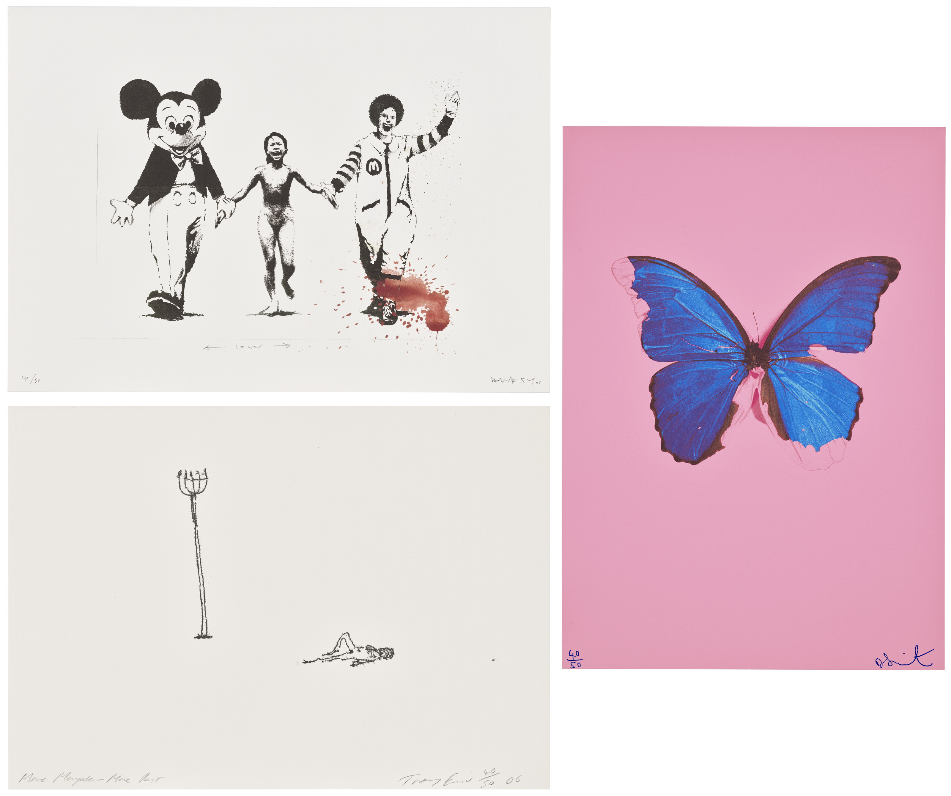 VARIOUS ARTISTS (including BANKSY and DAMIEN HIRST), In the darkest ...