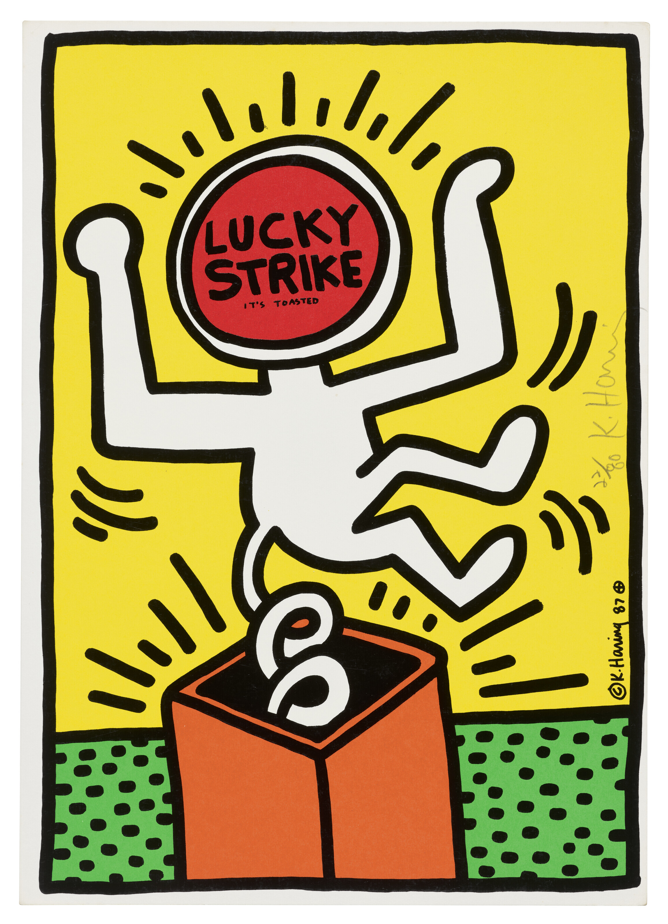 KEITH HARING (1958-1990), One print, from: Lucky Strike | Christie’s