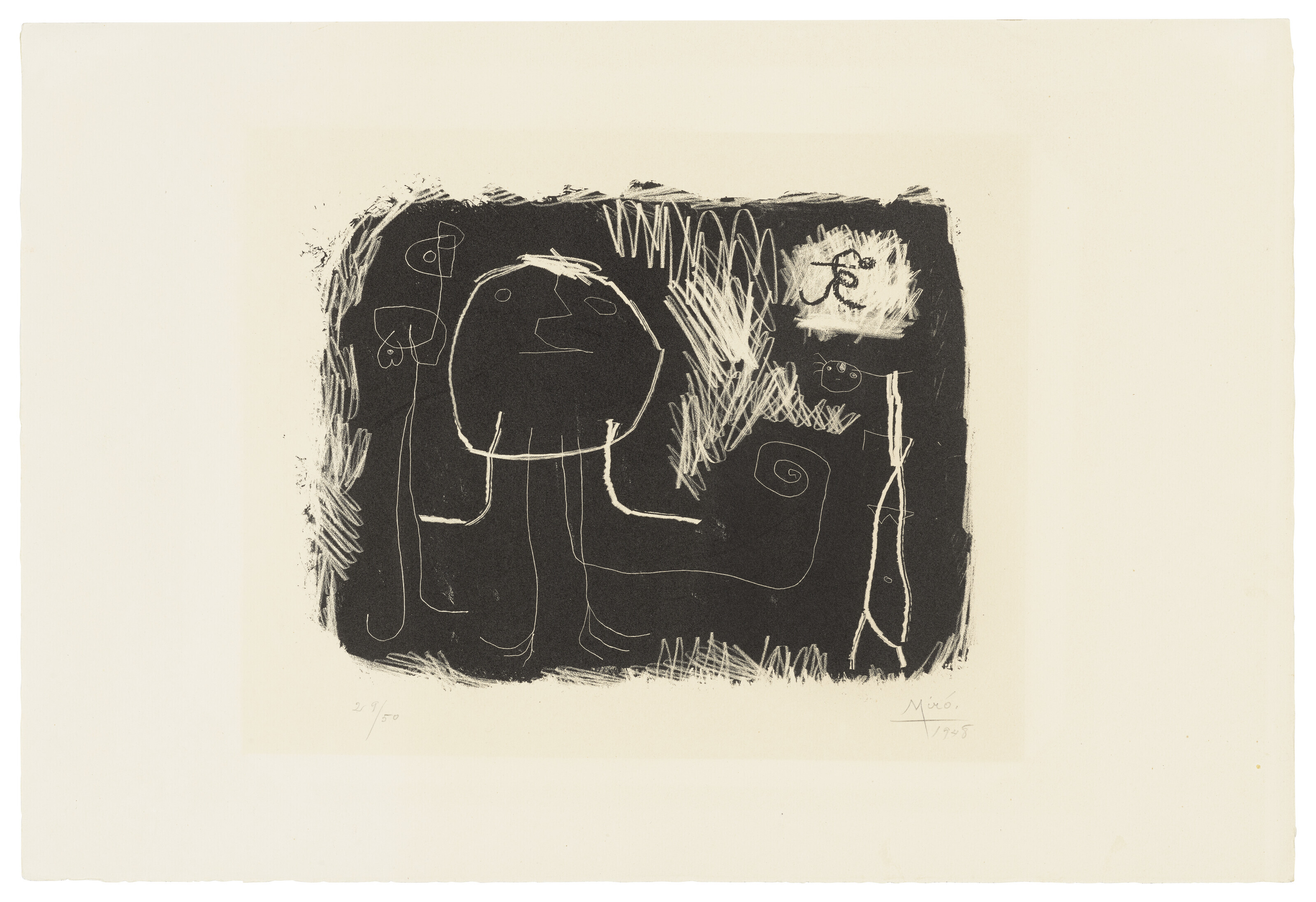 JOAN MIRÓ (1893-1983), Personnage dans le Soleil | Christie’s