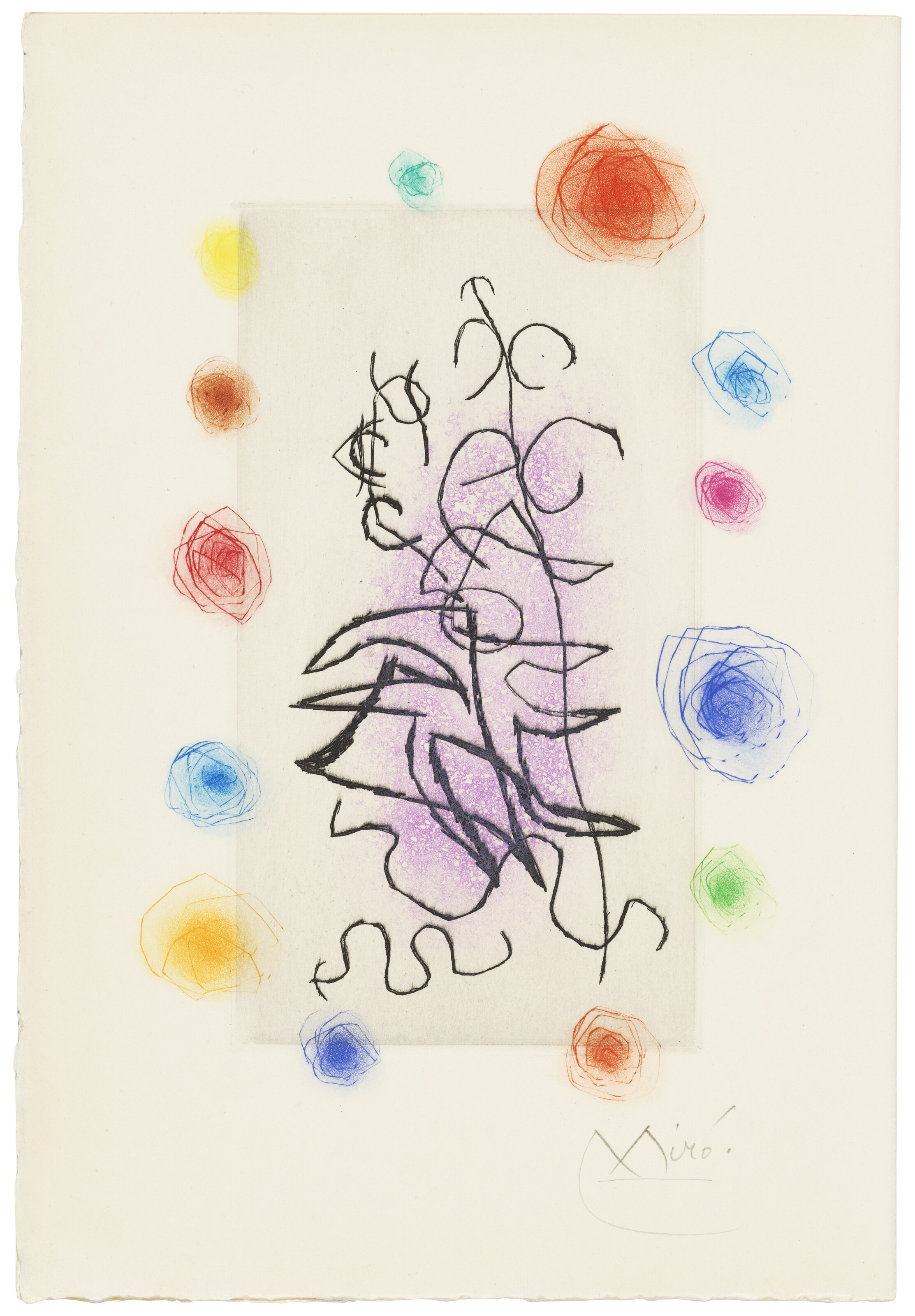 JOAN MIRÓ (1893-1983), Maryse Lafont, Obscur Laurier | Christie’s