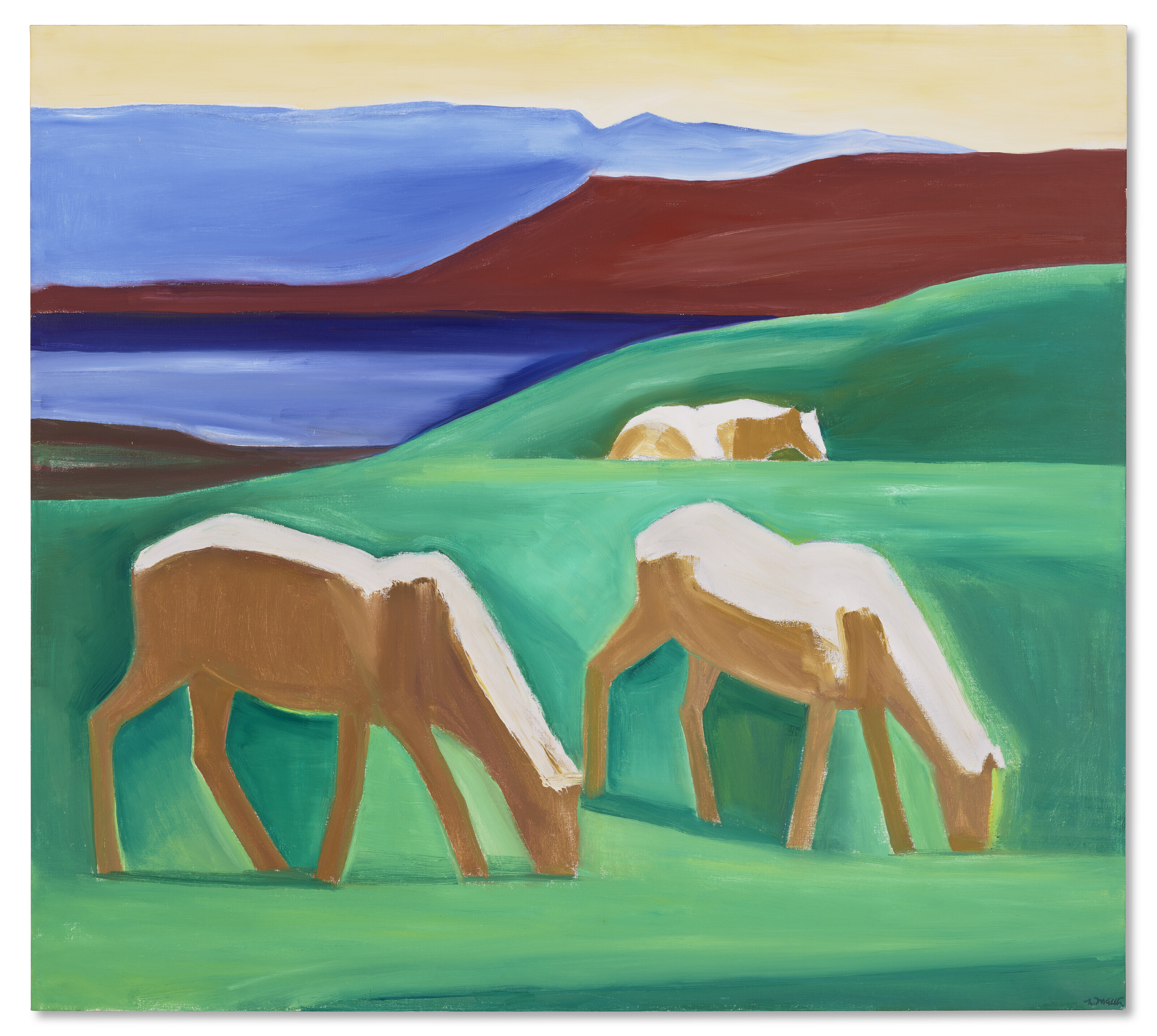 LOUISA MATTHÍASDÓTTIR (1917-2000), Three Sheep | Christie’s