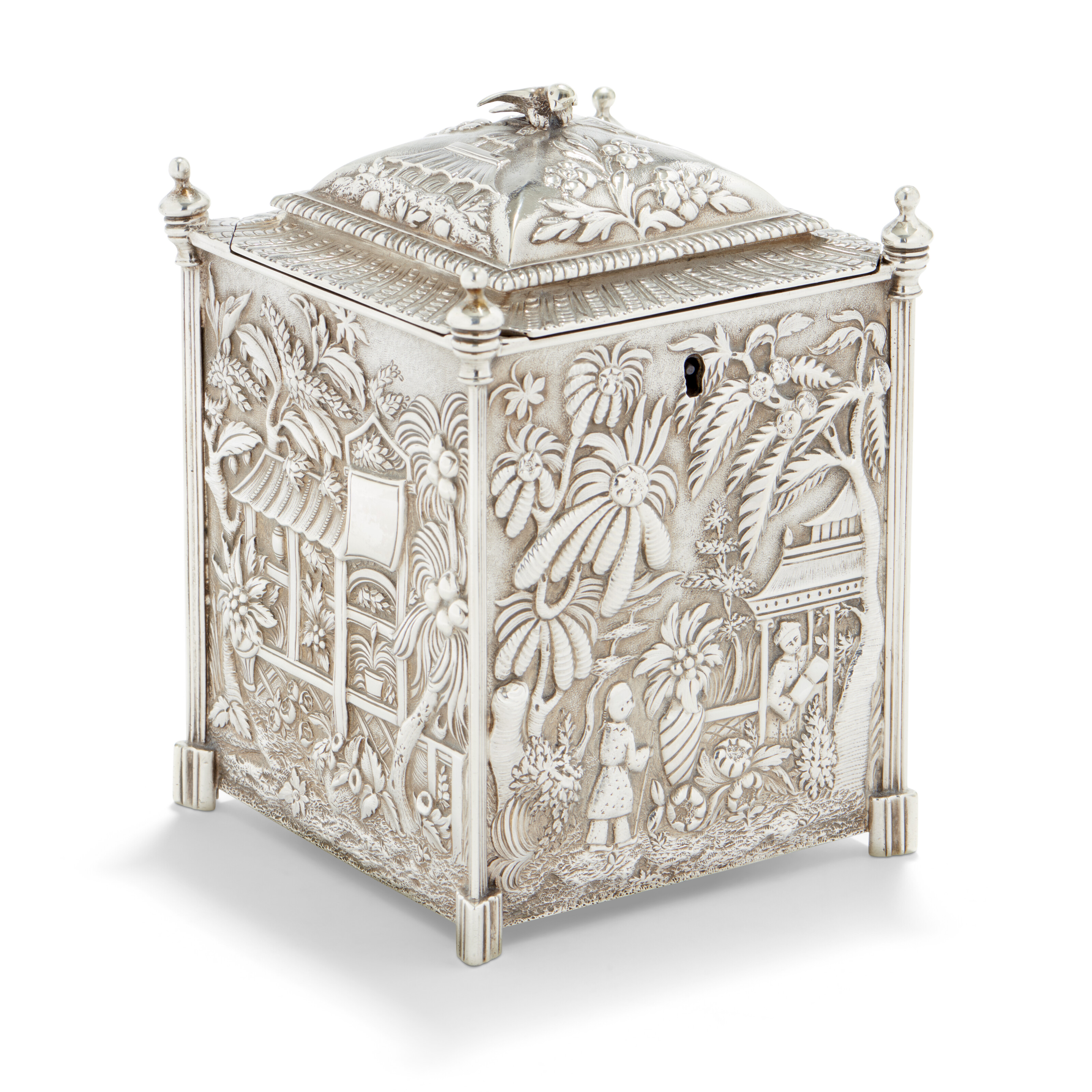A VICTORIAN SILVER TEA CADDY, MARK OF GEORGE FOX, LONDON, 1866 | Christie’s
