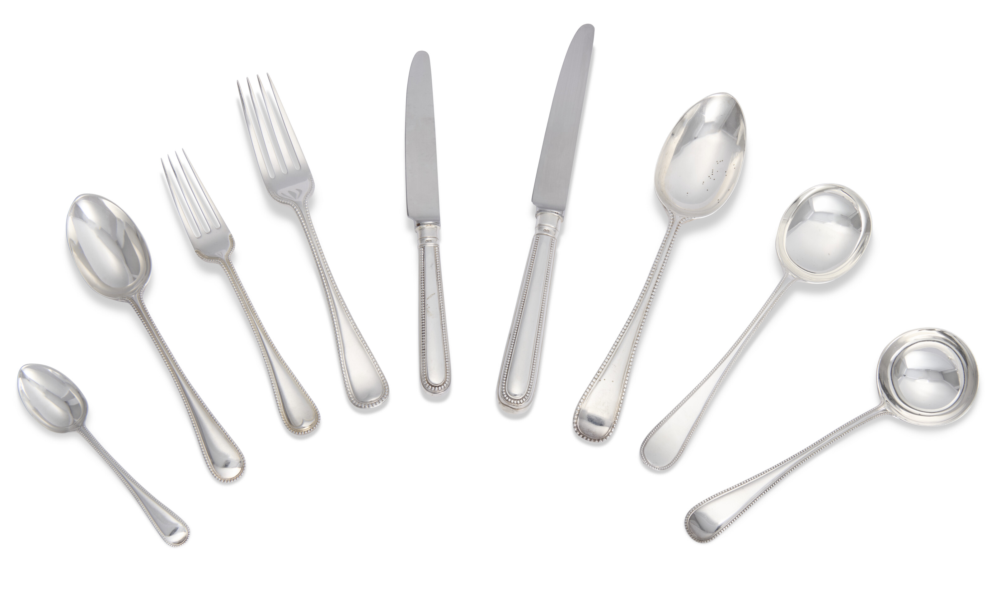 A VICTORIAN SILVER TABLE SERVICE, VARIOUS MAKERS, LONDON AND SHEFFIELD ...