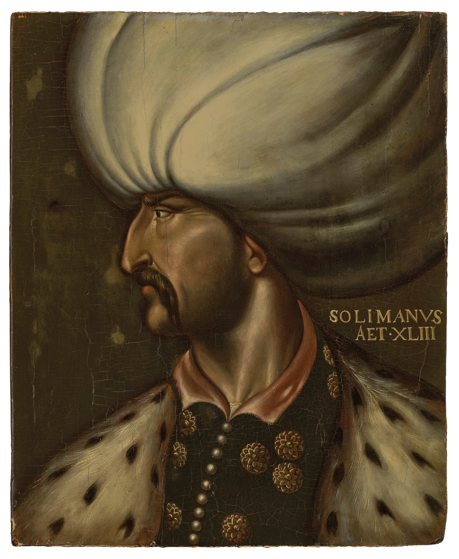 A RARE AND FINE PORTRAIT OF SÜLEYMAN THE MAGNIFICENT (R.1520-1566 ...