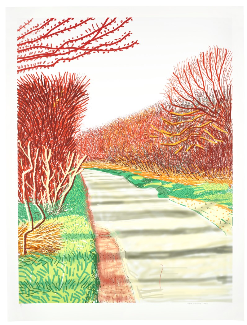 DAVID HOCKNEY (B. 1937), The Arrival of Spring in Woldgate, East ...
