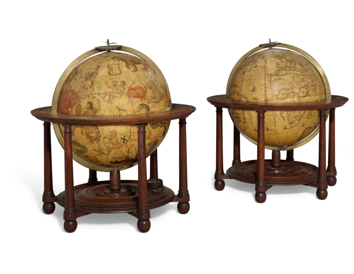 The oldest pair of English globes in private hands | Christie's