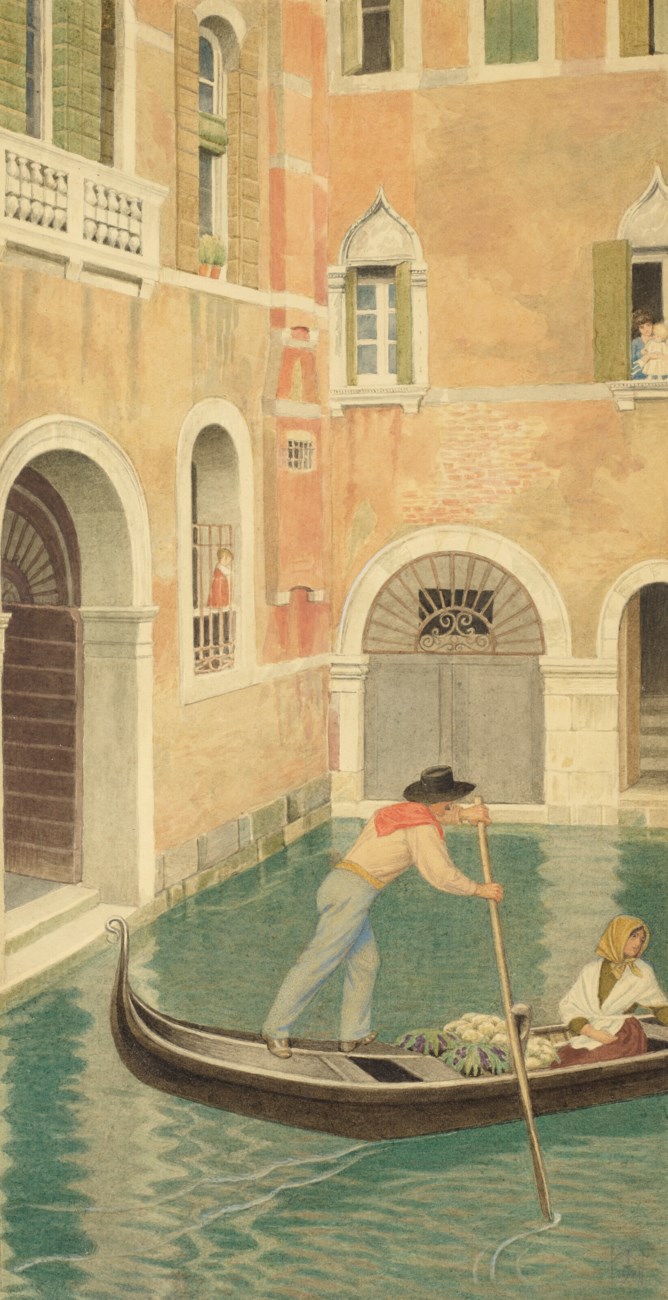 JOSEPH EDWARD SOUTHALL, R.W.S. (BRITISH, 1861-1944), Rio Della Guerra ...