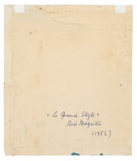 RENÉ MAGRITTE (1898-1967), Le grand style | Christie's