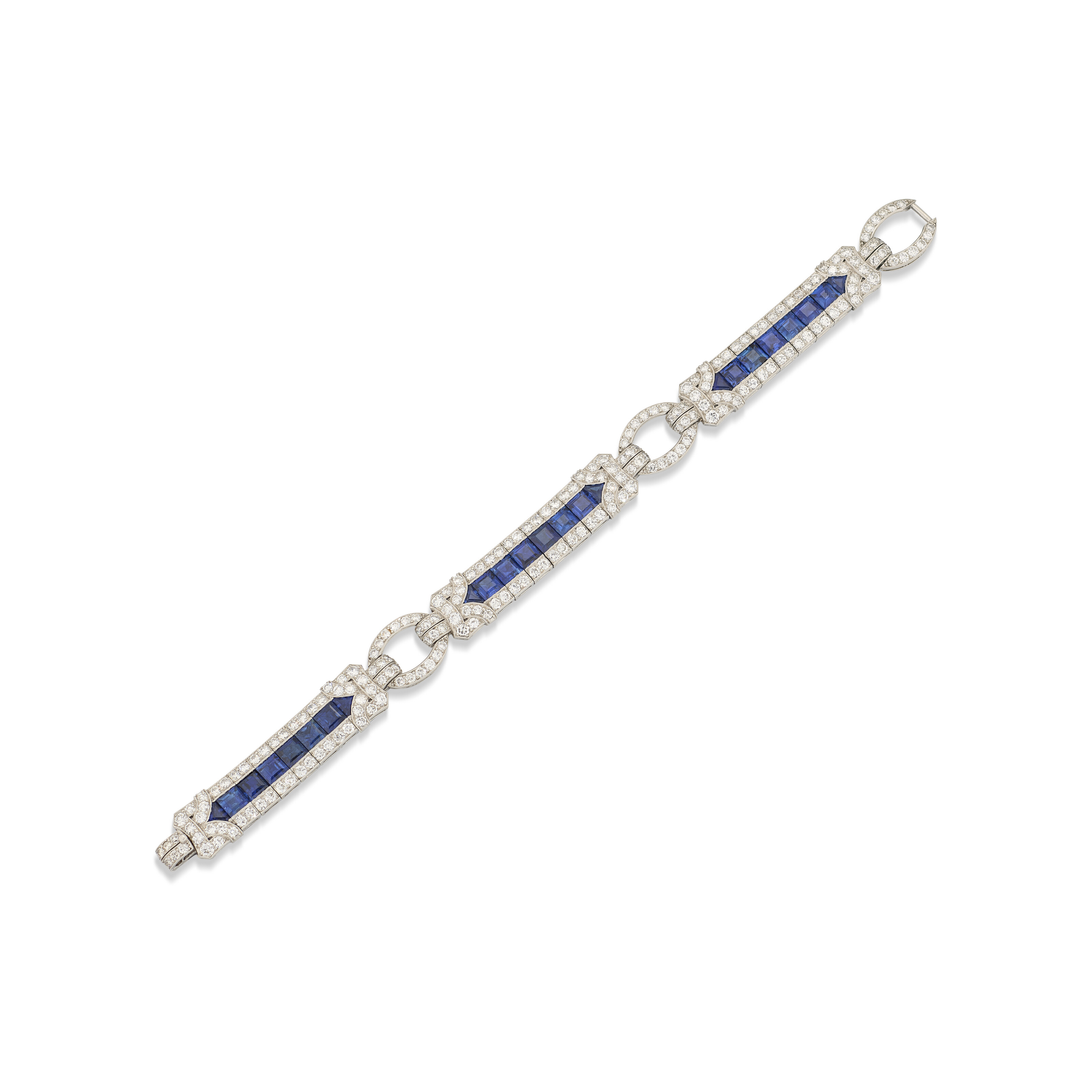 RAYMOND YARD ART DECO SAPPHIRE AND DIAMOND BRACELET, | Christie’s