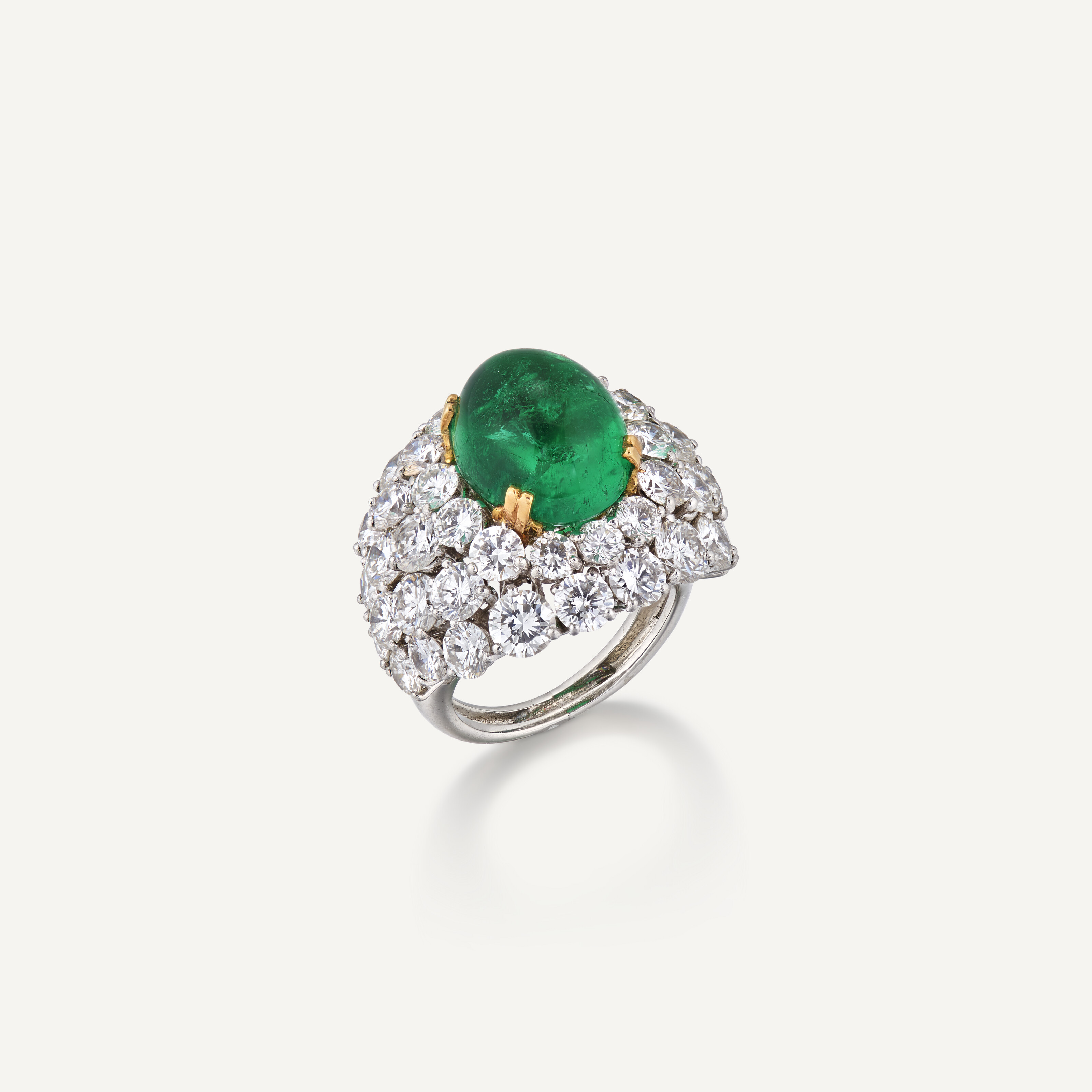 EMERALD AND DIAMOND RING, | Christie’s