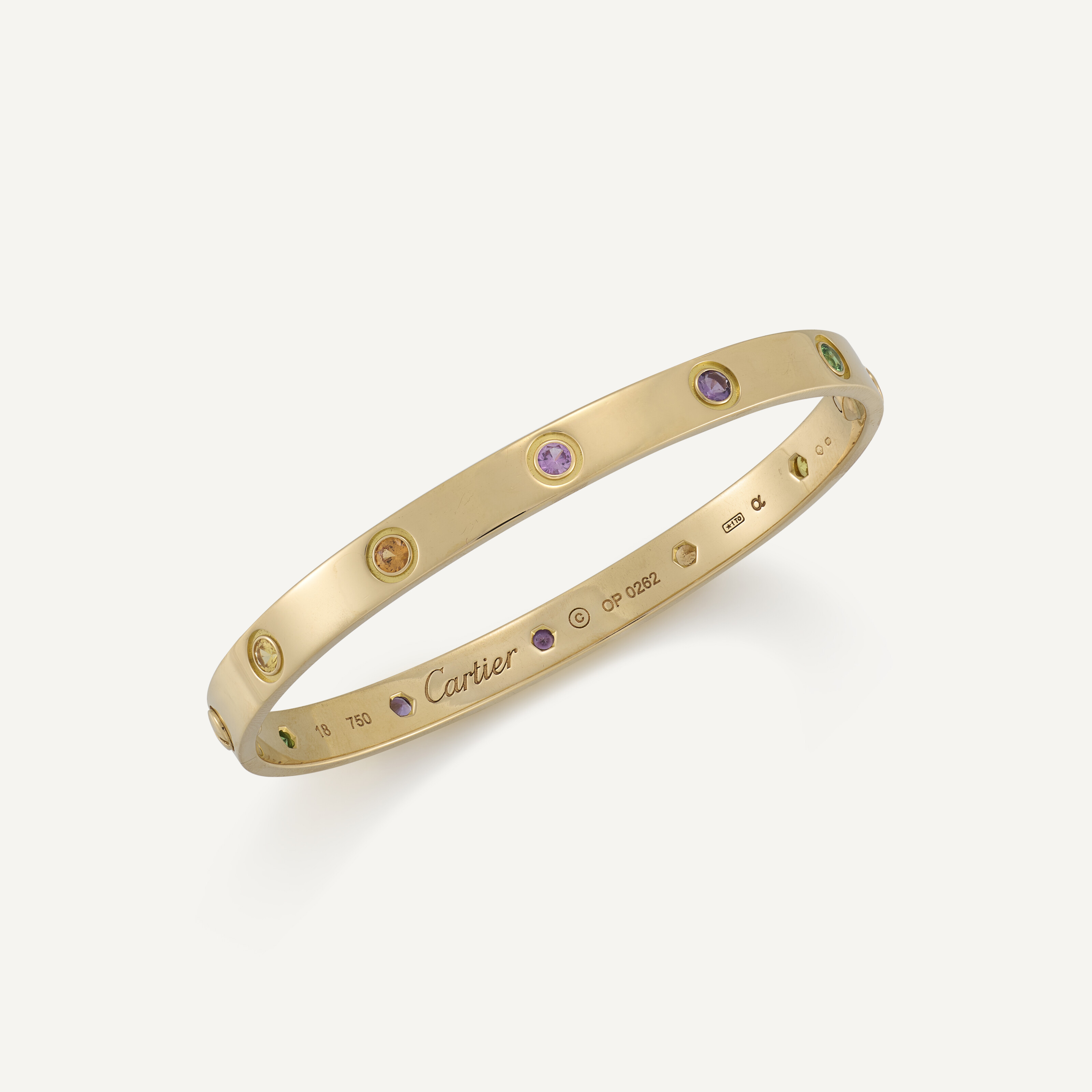 CARTIER MULTI GEM 'LOVE' BANGLE, | Christie’s