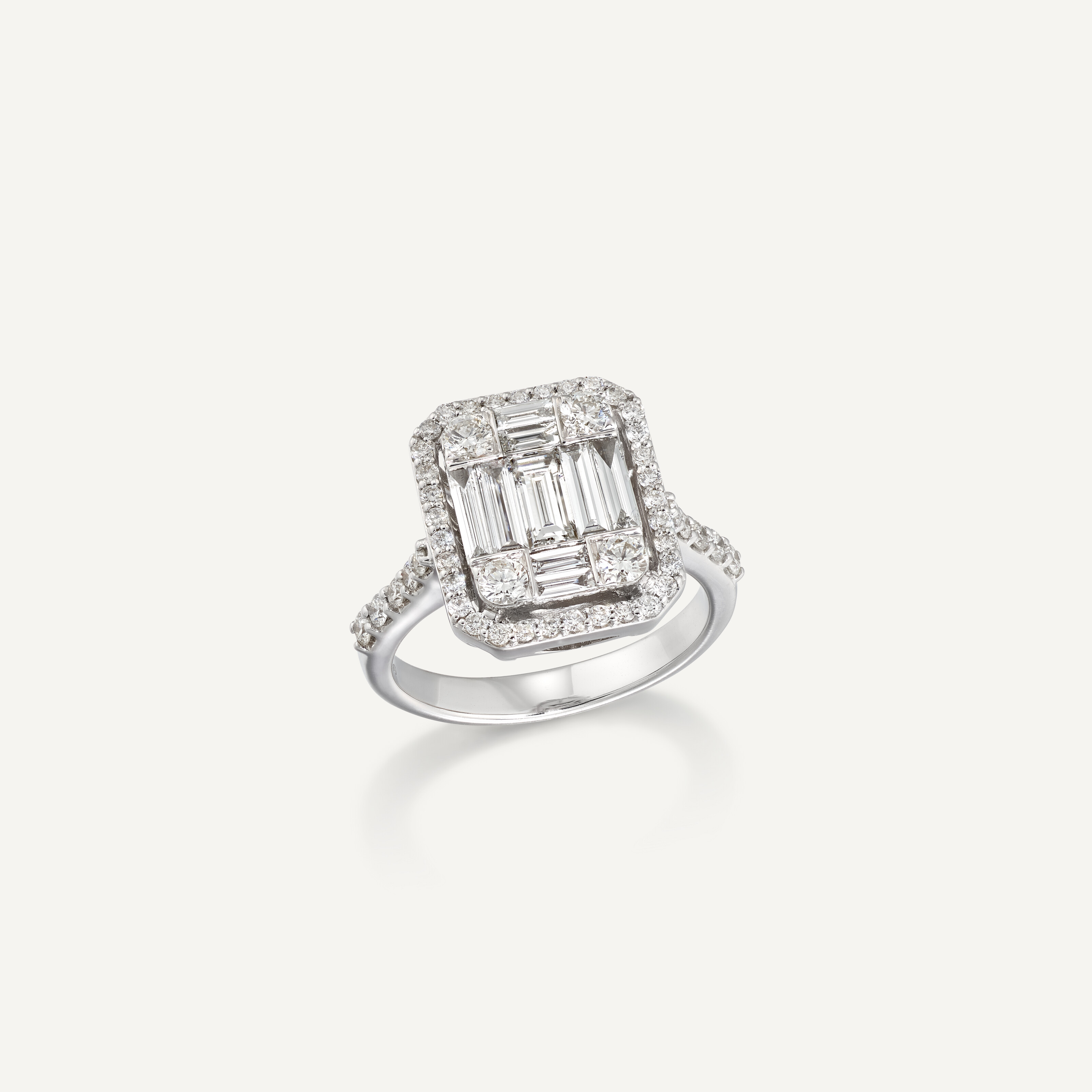 ILLUSION-SET DIAMOND RING, | Christie’s