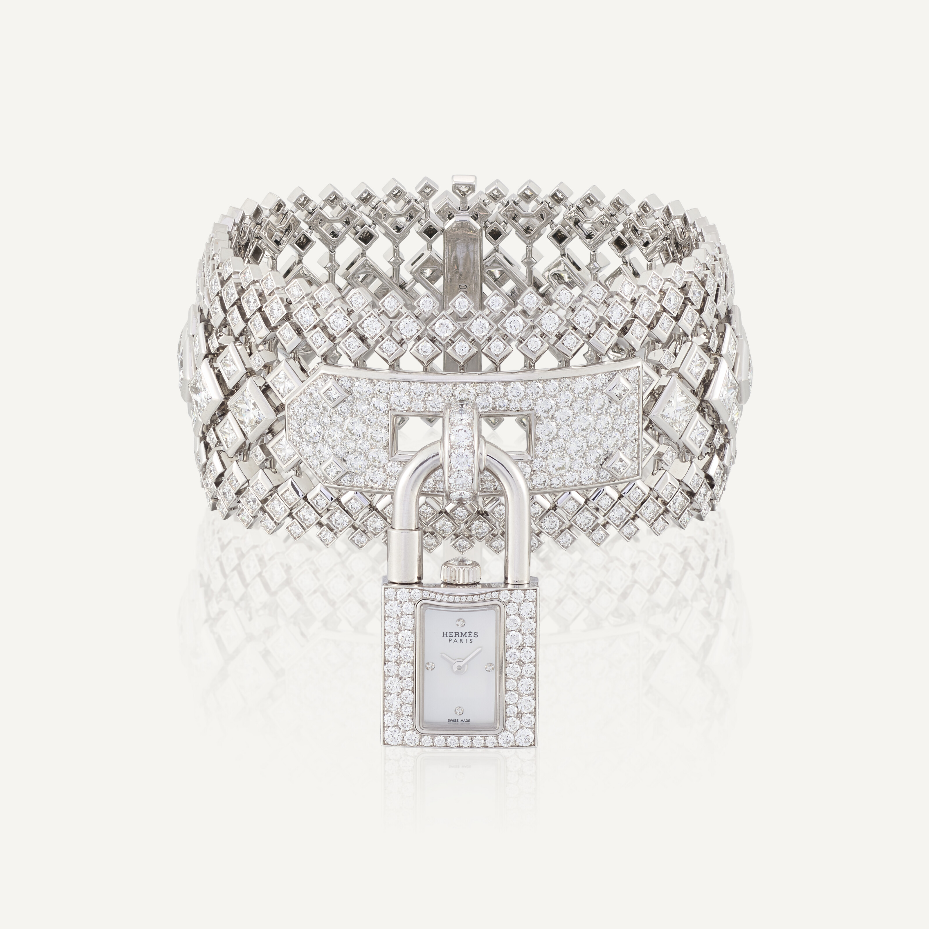 HERMÈS DIAMOND 'KELLY HAUTE JOAILLERIE' WATCH BRACELET/NECKLACE ...