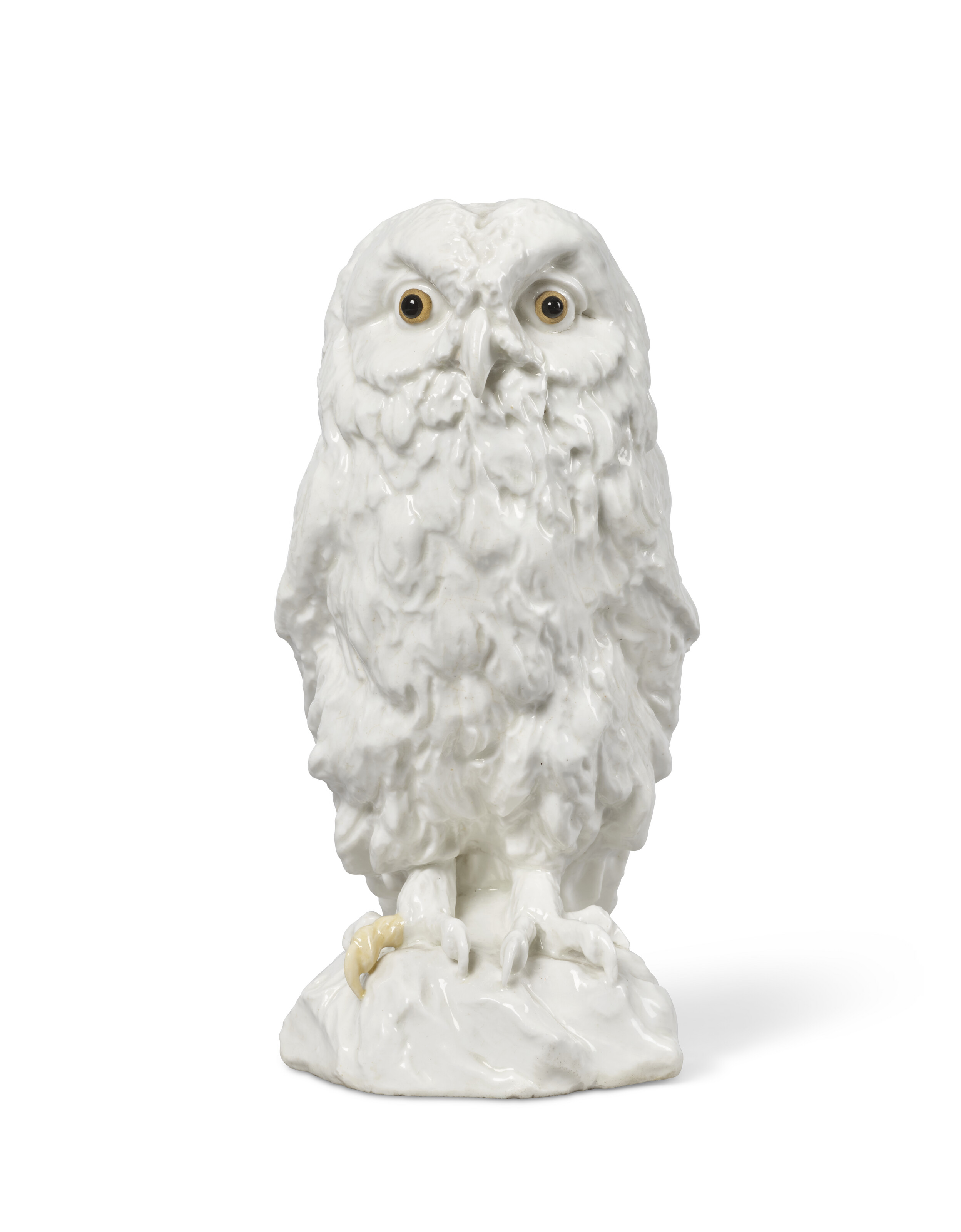 A CHELSEA WHITE PORCELAIN MODEL OF AN OWL, CIRCA 1745-1749 | Christie’s