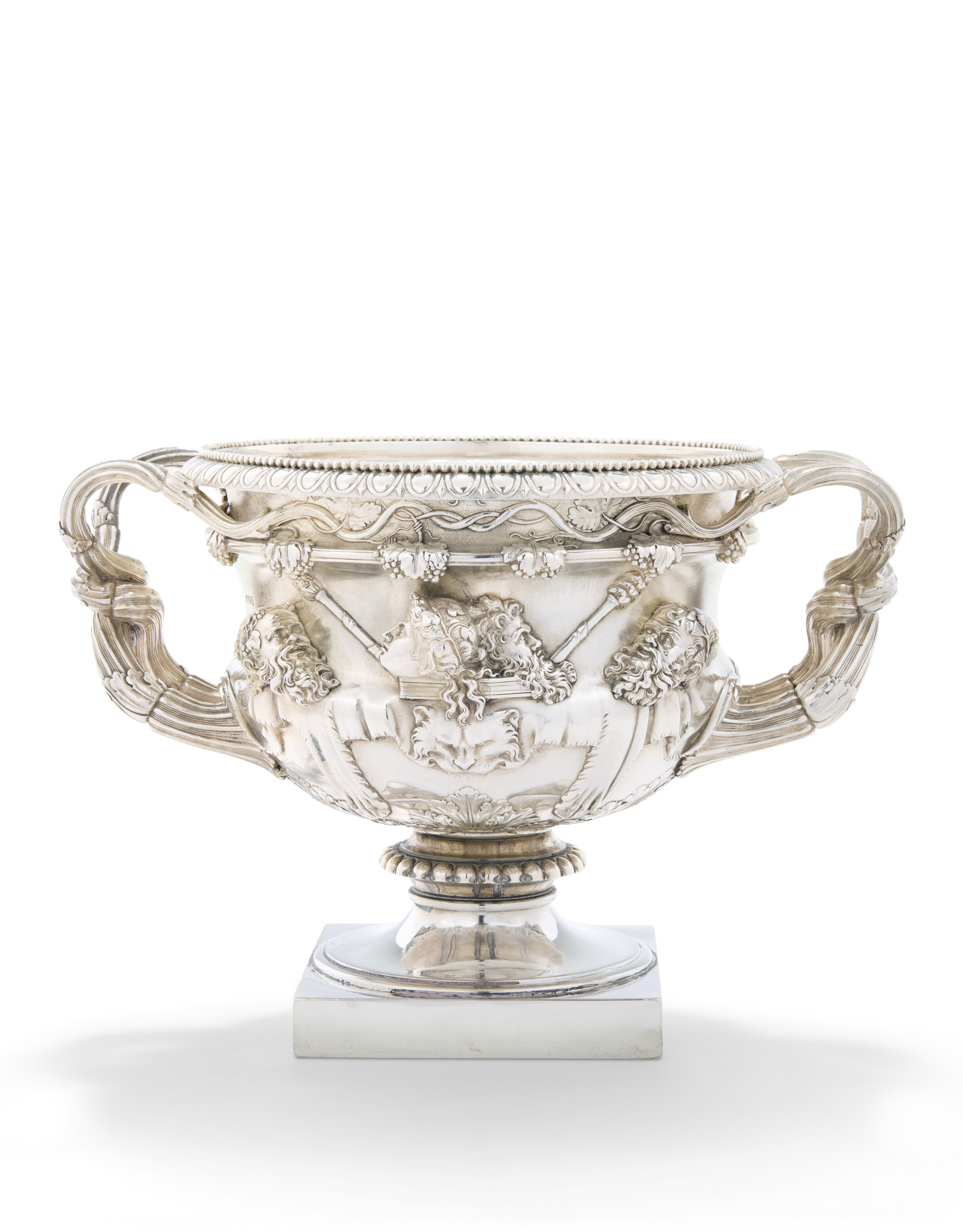 A GEORGE III SILVER WARWICK VASE, MARK OF PAUL STORR, LONDON, 1816 ...