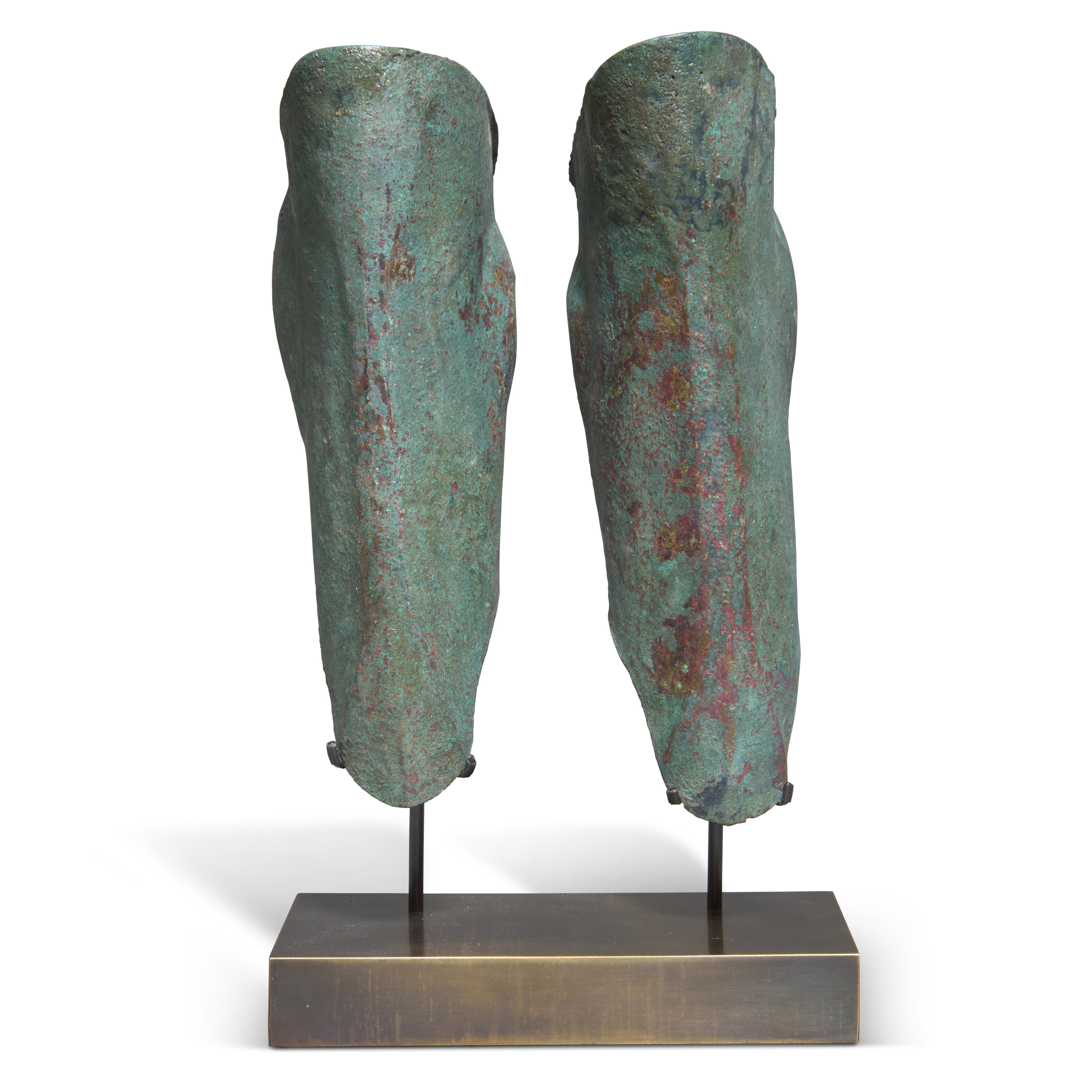 A PAIR OF ITALIC BRONZE GREAVES, CIRCA 5TH-4TH CENTURY B.C. | Christie’s