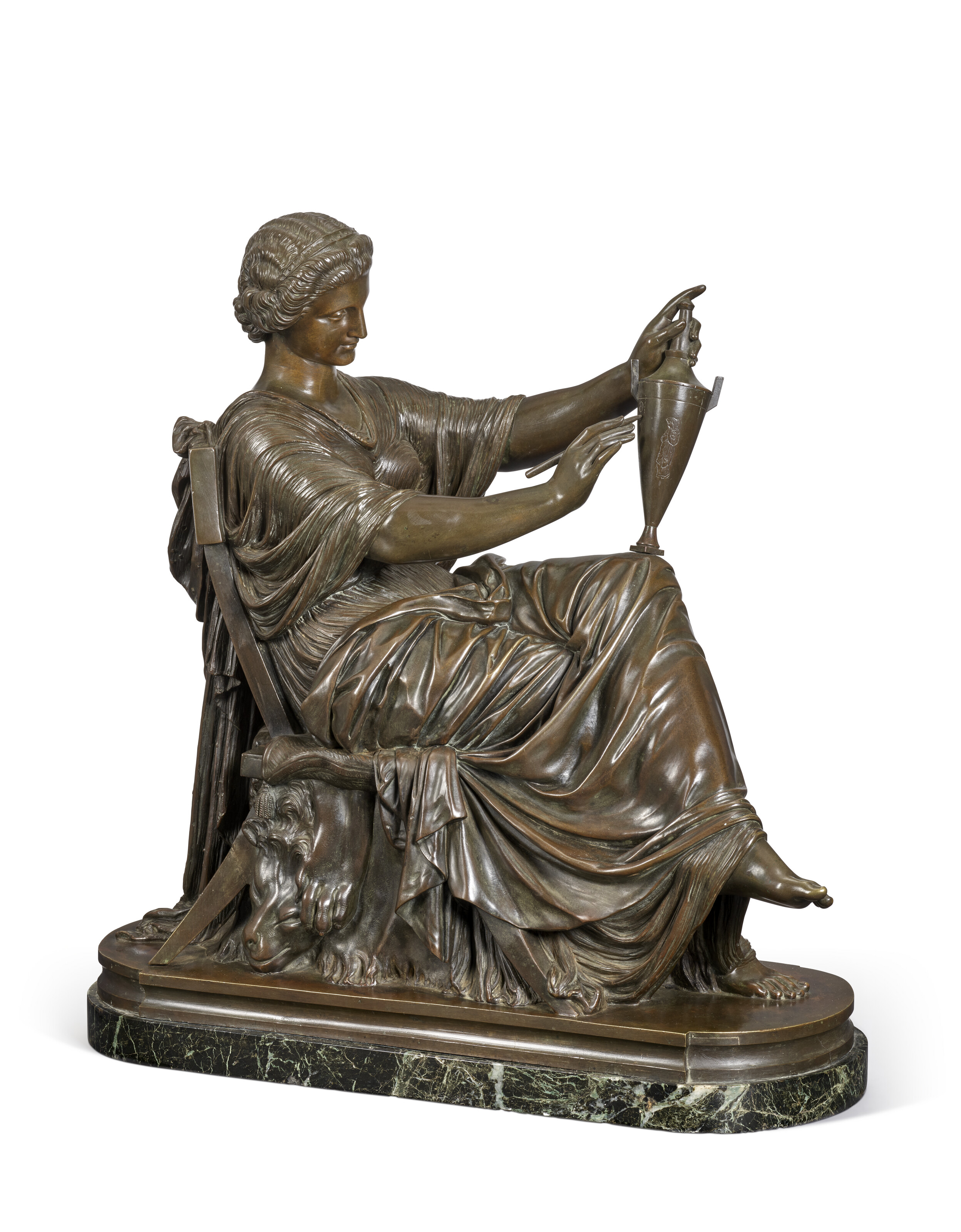 VICTOR ÉTIENNE SIMYAN (1826-1886), L'Art Étrusque (Allegory of Etruscan ...