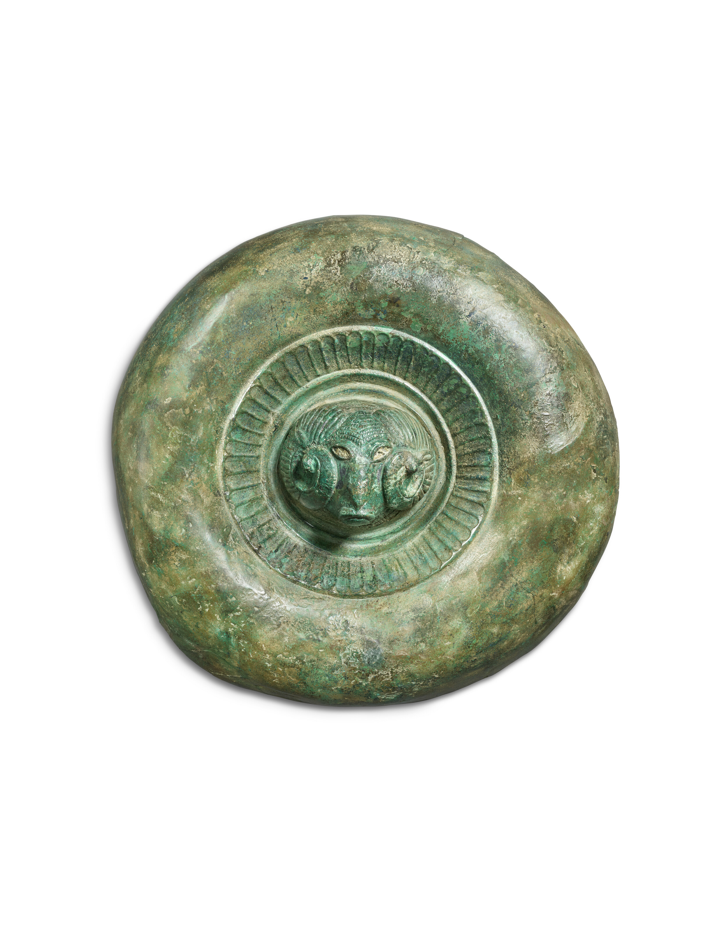 ancient bronze shield