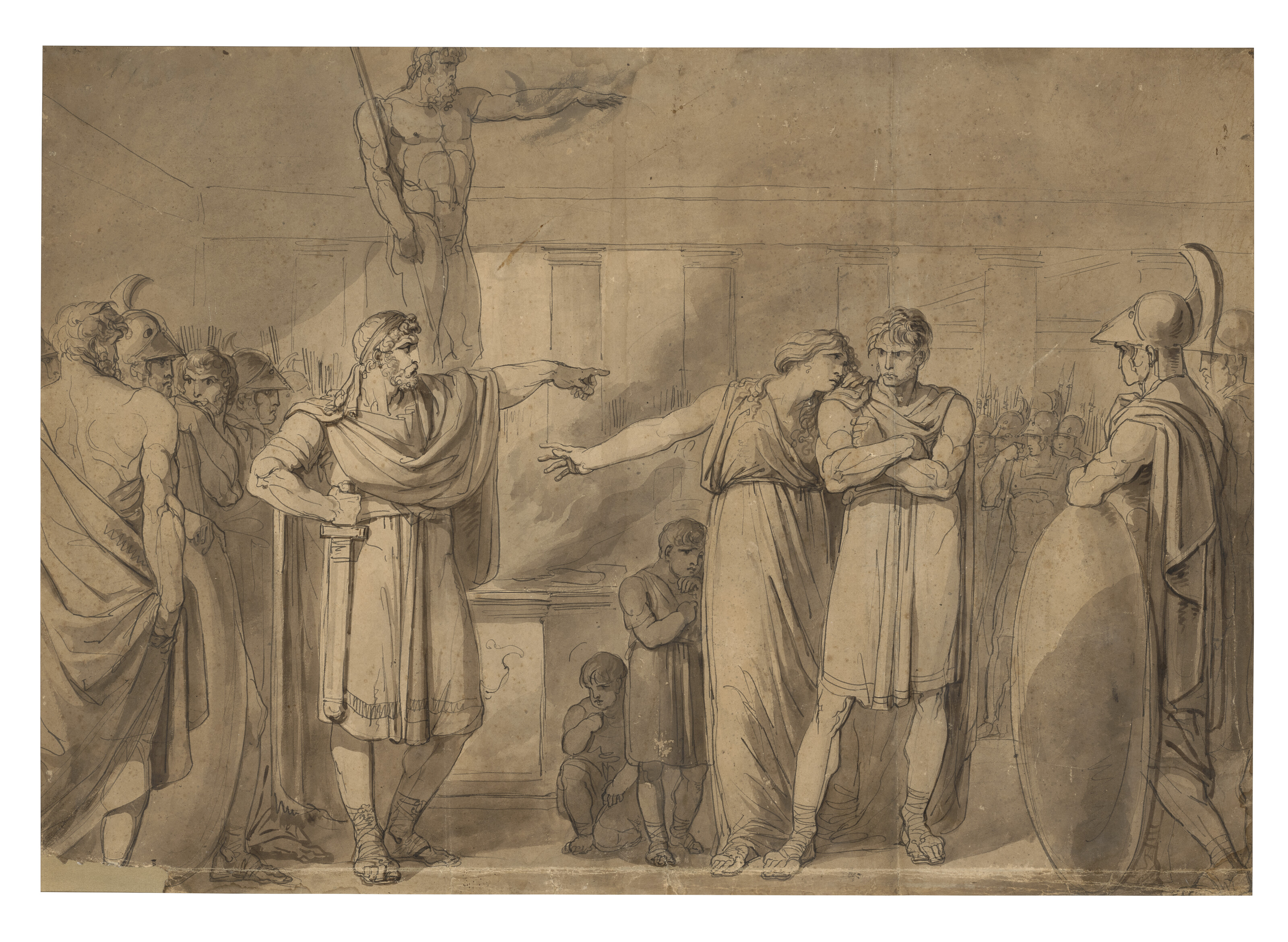 BARTOLOMEO PINELLI (ROME 1771-1835), Cleombrotus ordered into ...