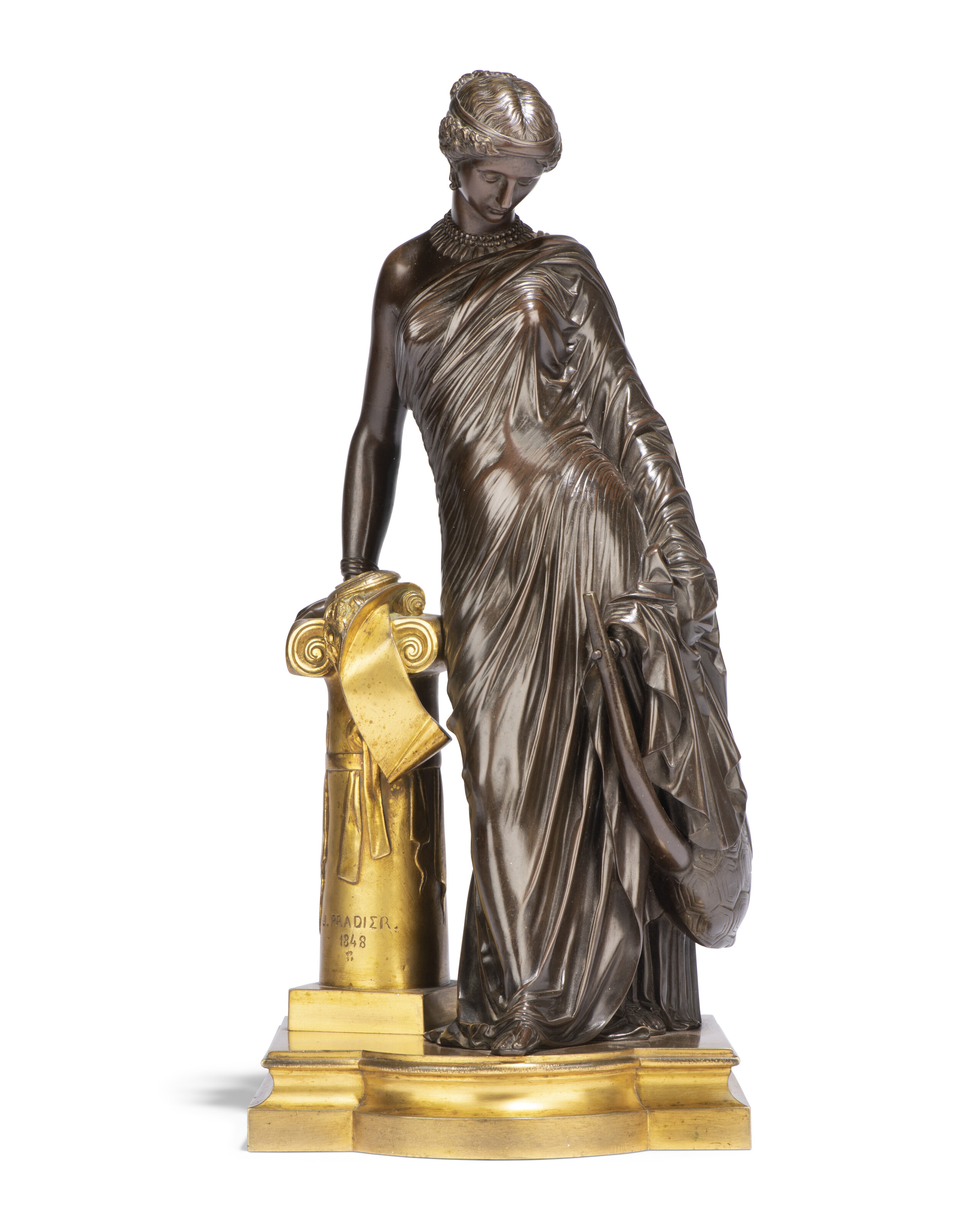 JEAN JACQUES PRADIER (1790-1852), Sapho à la colonne (Sappho at the ...