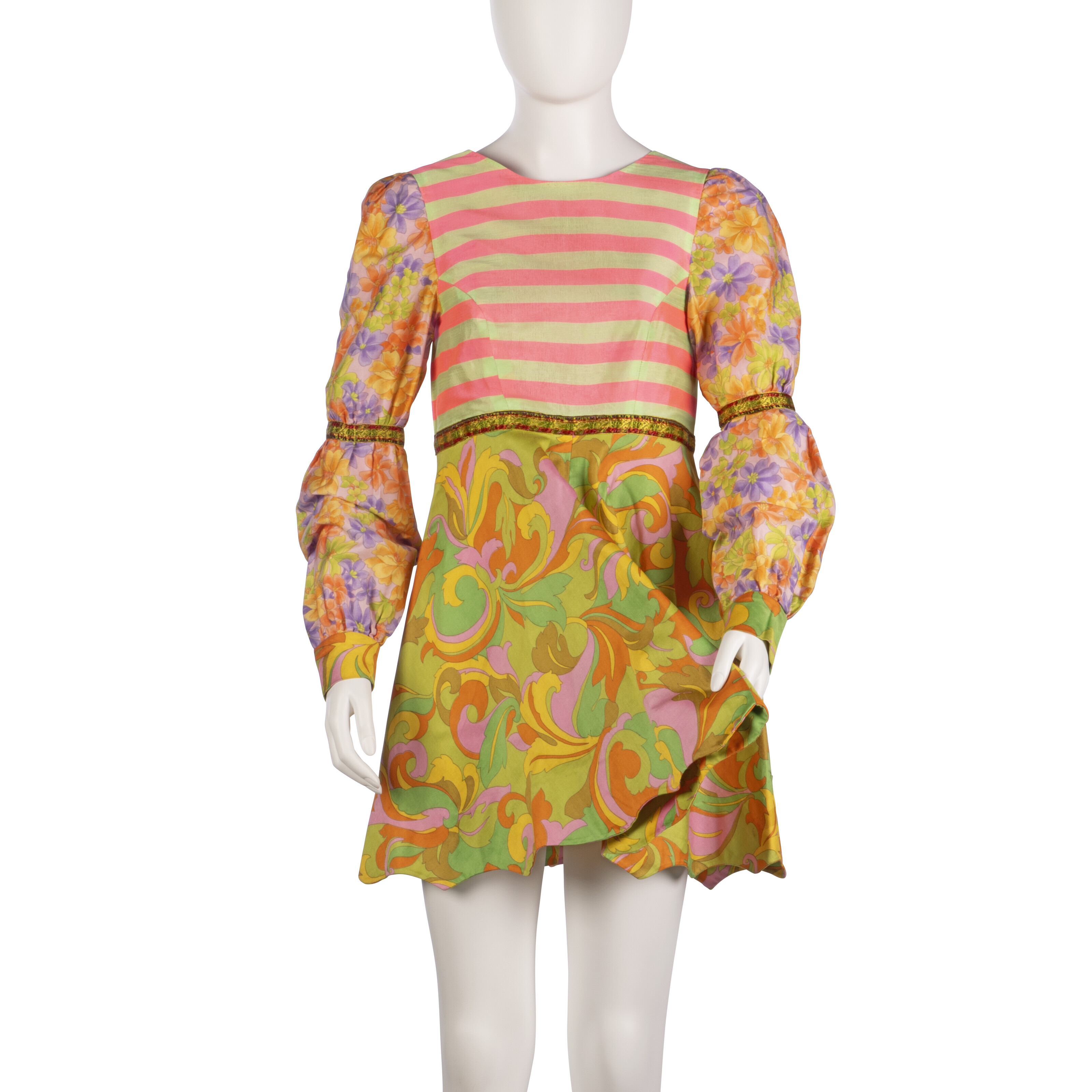 psychedelic pattern dress