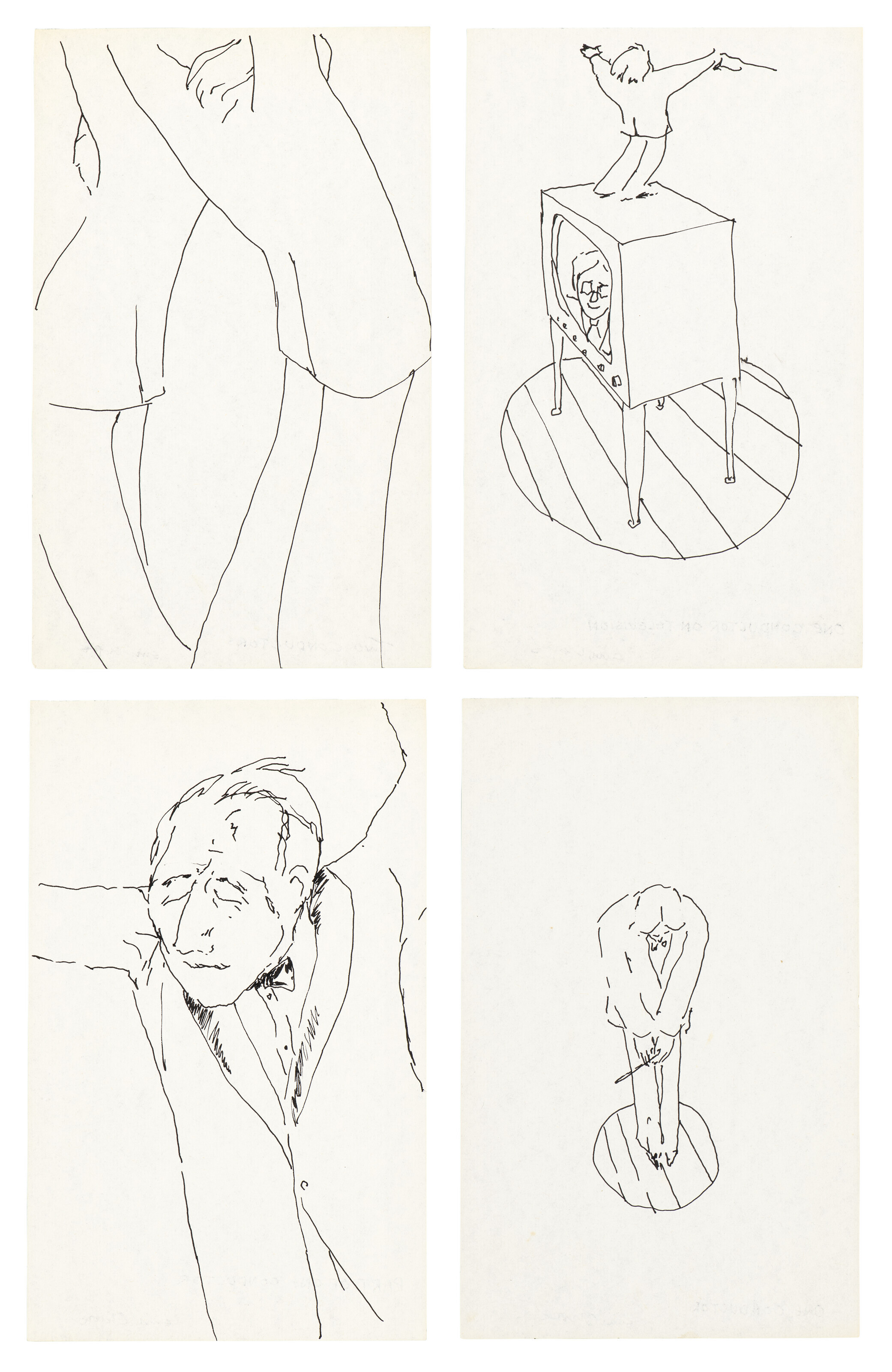 Eric Clapton, Four line drawings, circa 1980 | Christie’s