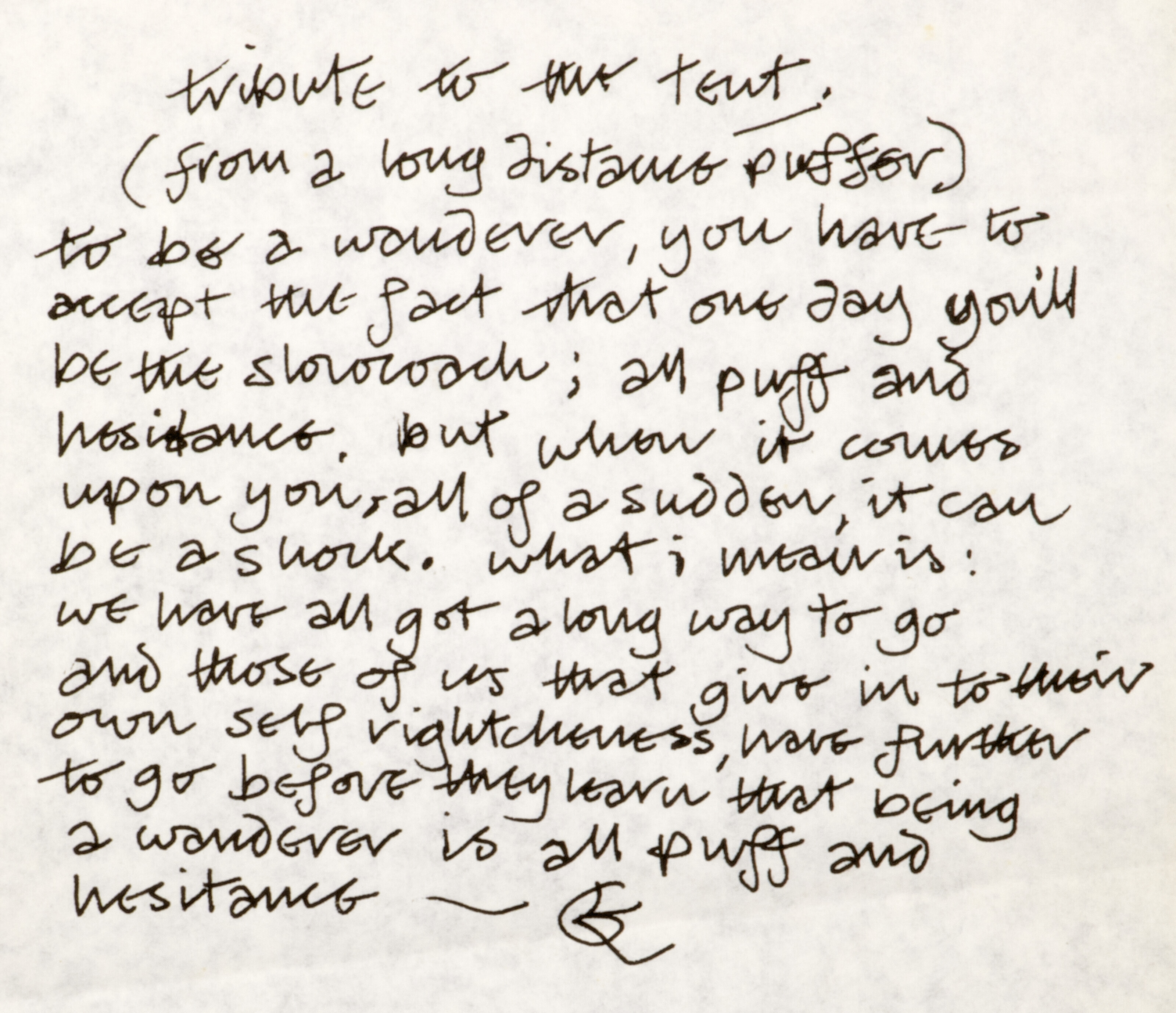 Eric Clapton, A handwritten sentiment, circa 1979 | Christie’s