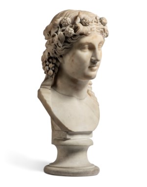 A ROMAN MARBLE HEAD OF BACCHUS, CIRCA 2ND CENTURY A.D. | Christie's