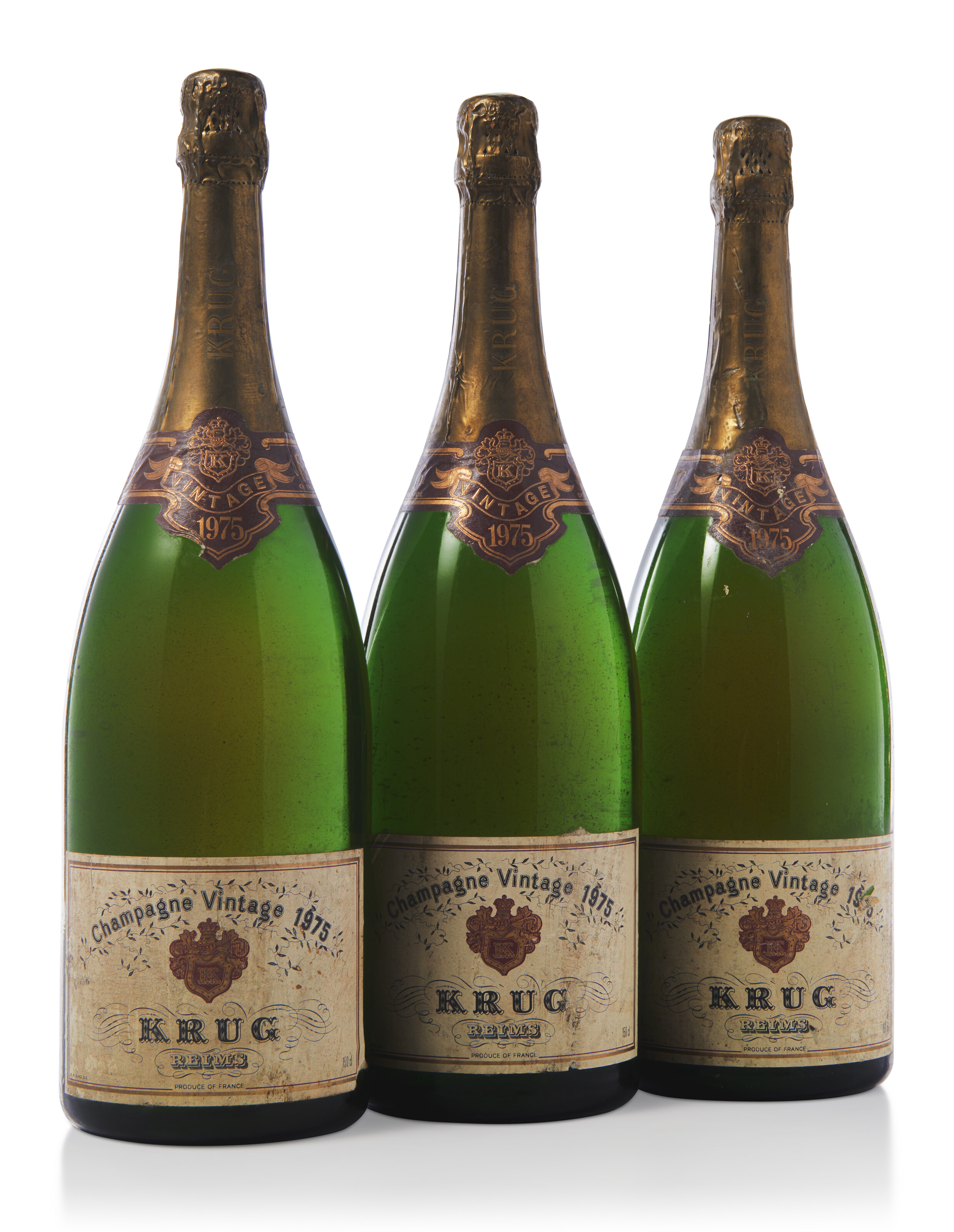 Mixed Krug Magnums 1971-1975, Krug, Vintage Brut 1971Badly damaged foil ...